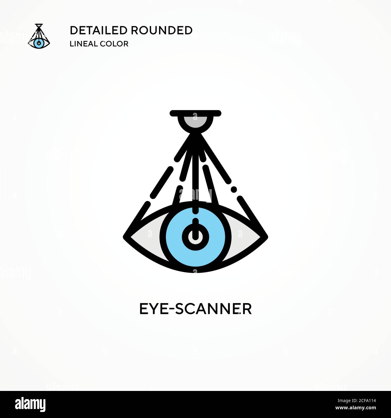 Eye-scanner vector icon. Modern vector illustration concepts. Easy to ...