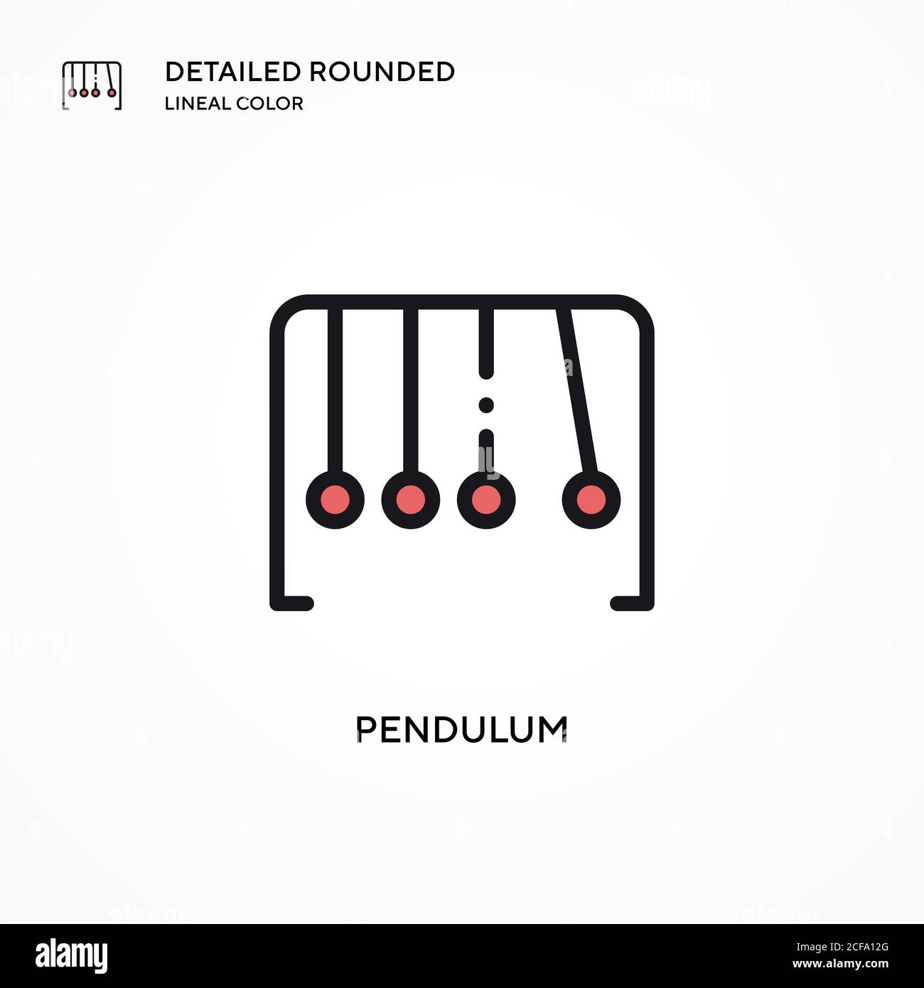 Pendulum vector icon. Modern vector illustration concepts. Easy to edit ...