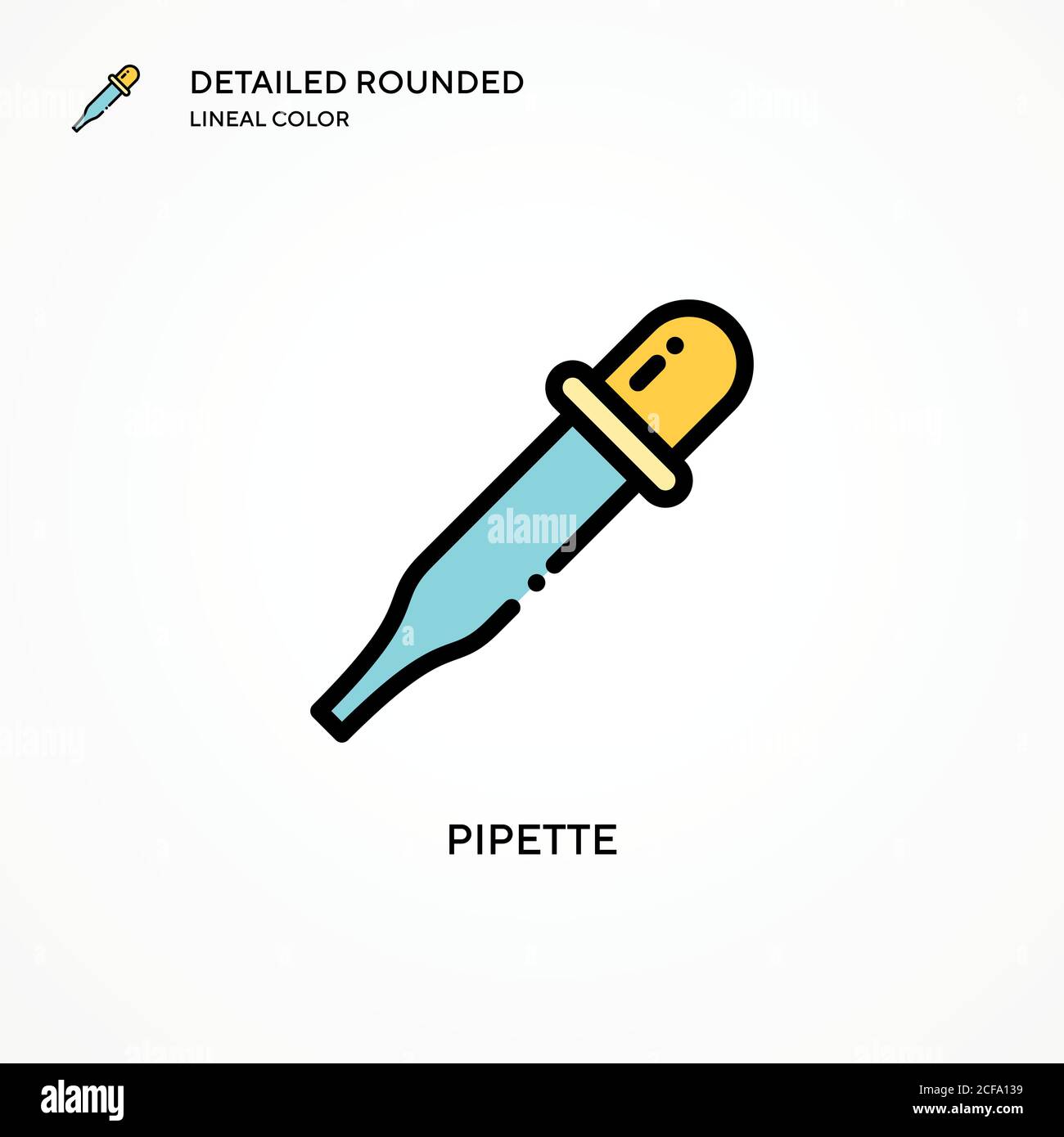 Pipette vector icon. Modern vector illustration concepts. Easy to edit ...