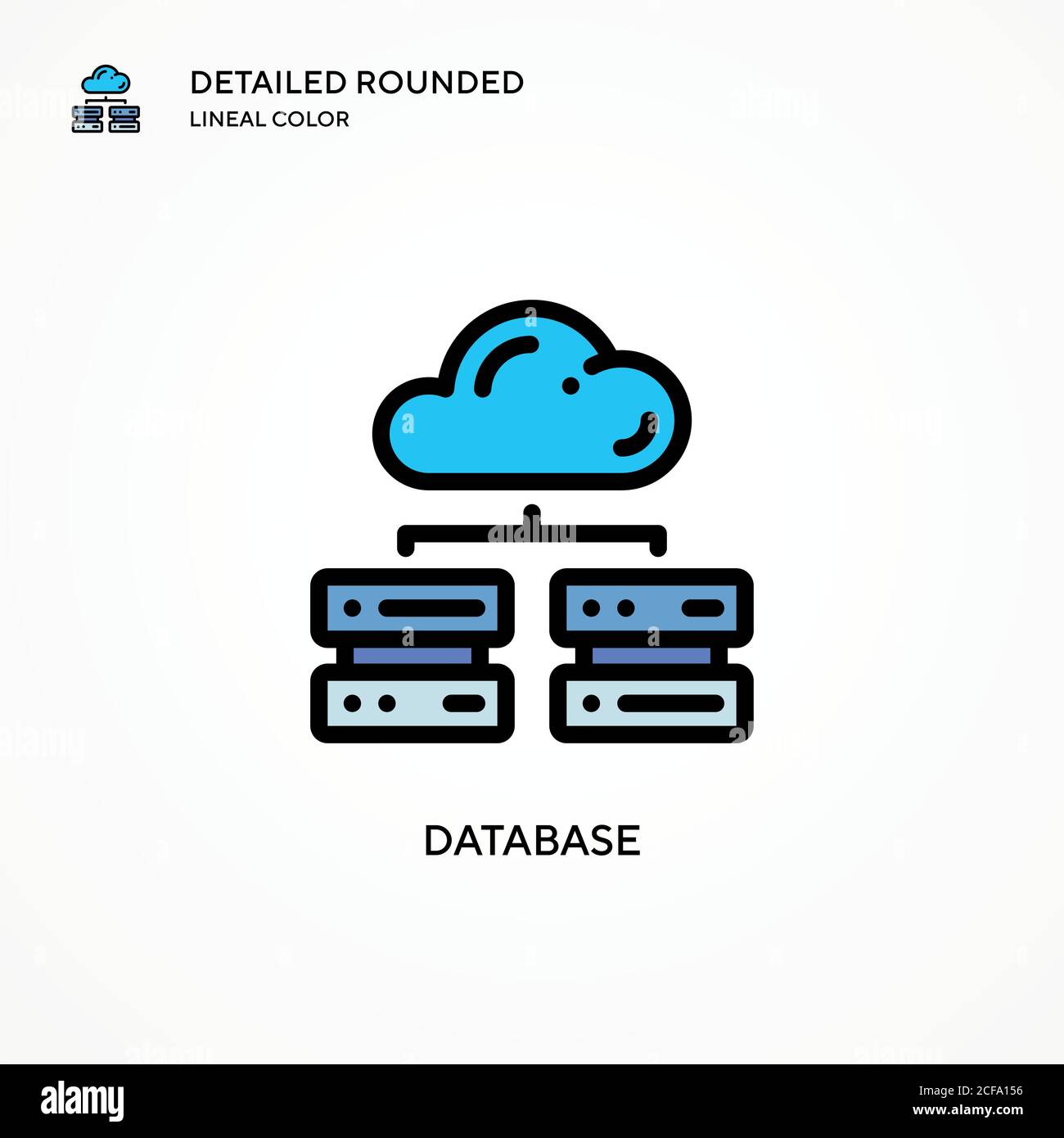 Database vector icon. Modern vector illustration concepts. Easy to edit ...