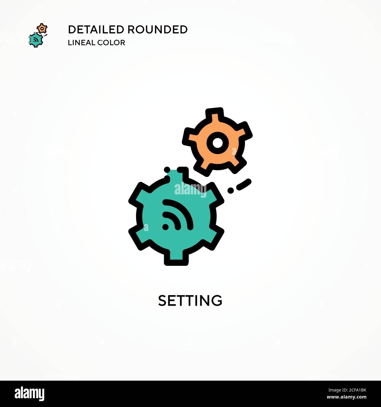 Setting vector icon. Modern vector illustration concepts. Easy to edit ...