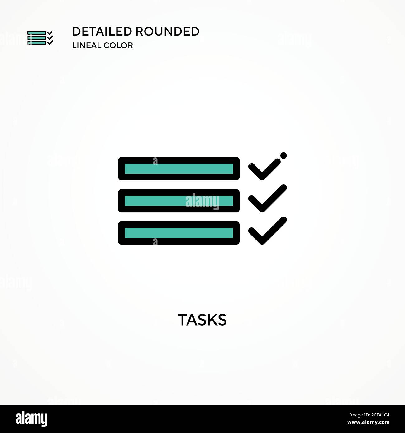 Tasks vector icon. Modern vector illustration concepts. Easy to edit ...