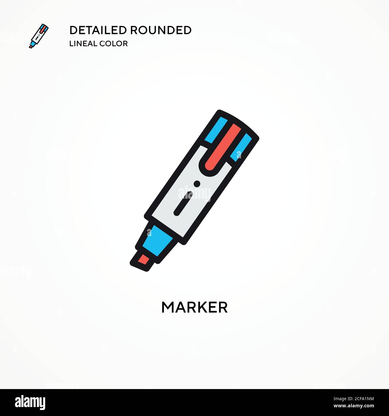 Marker vector icon. Modern vector illustration concepts. Easy to edit ...
