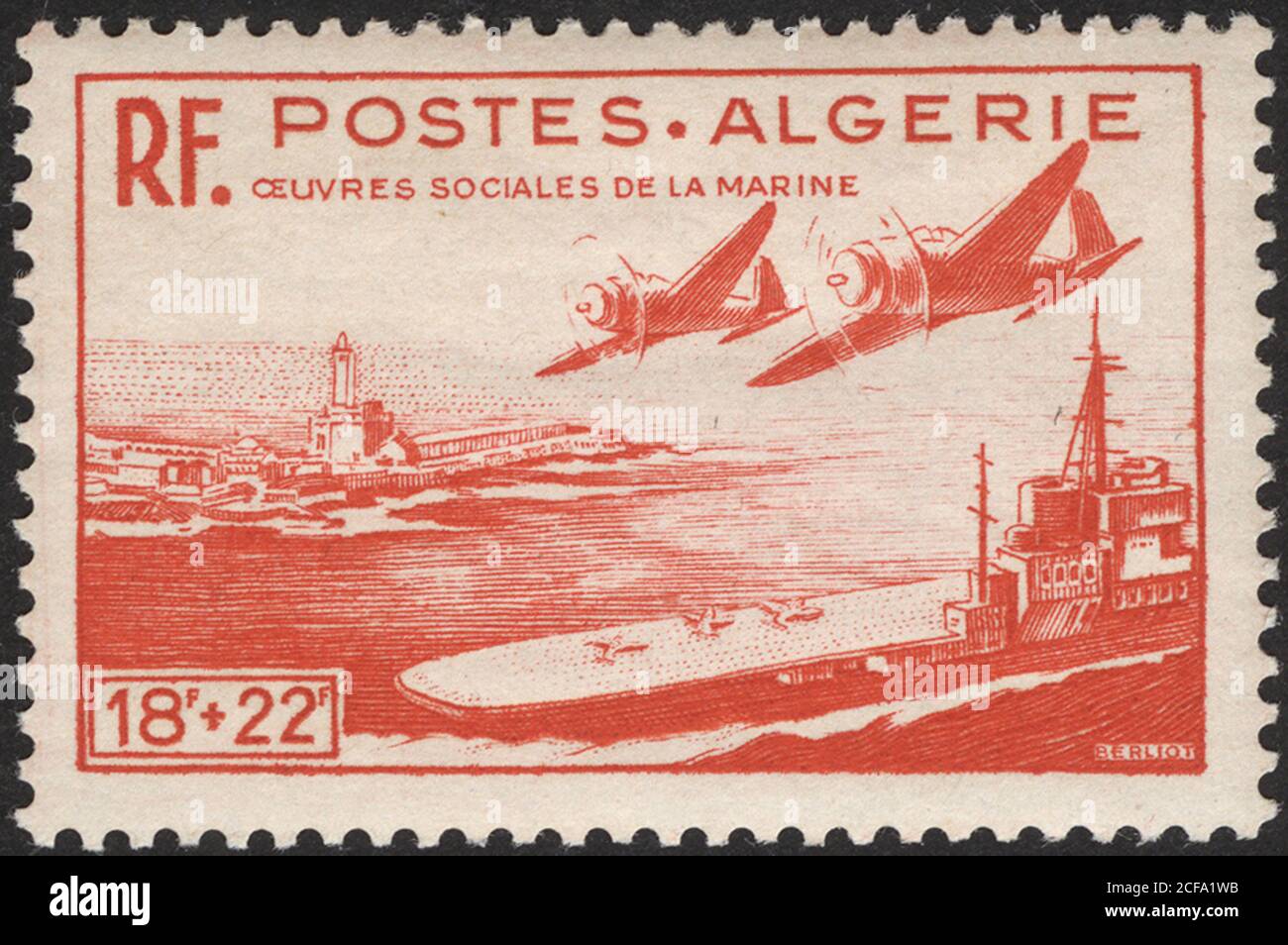 Postage stamps of the Algeria. Stamp printed in the Algeria. Stamp ...