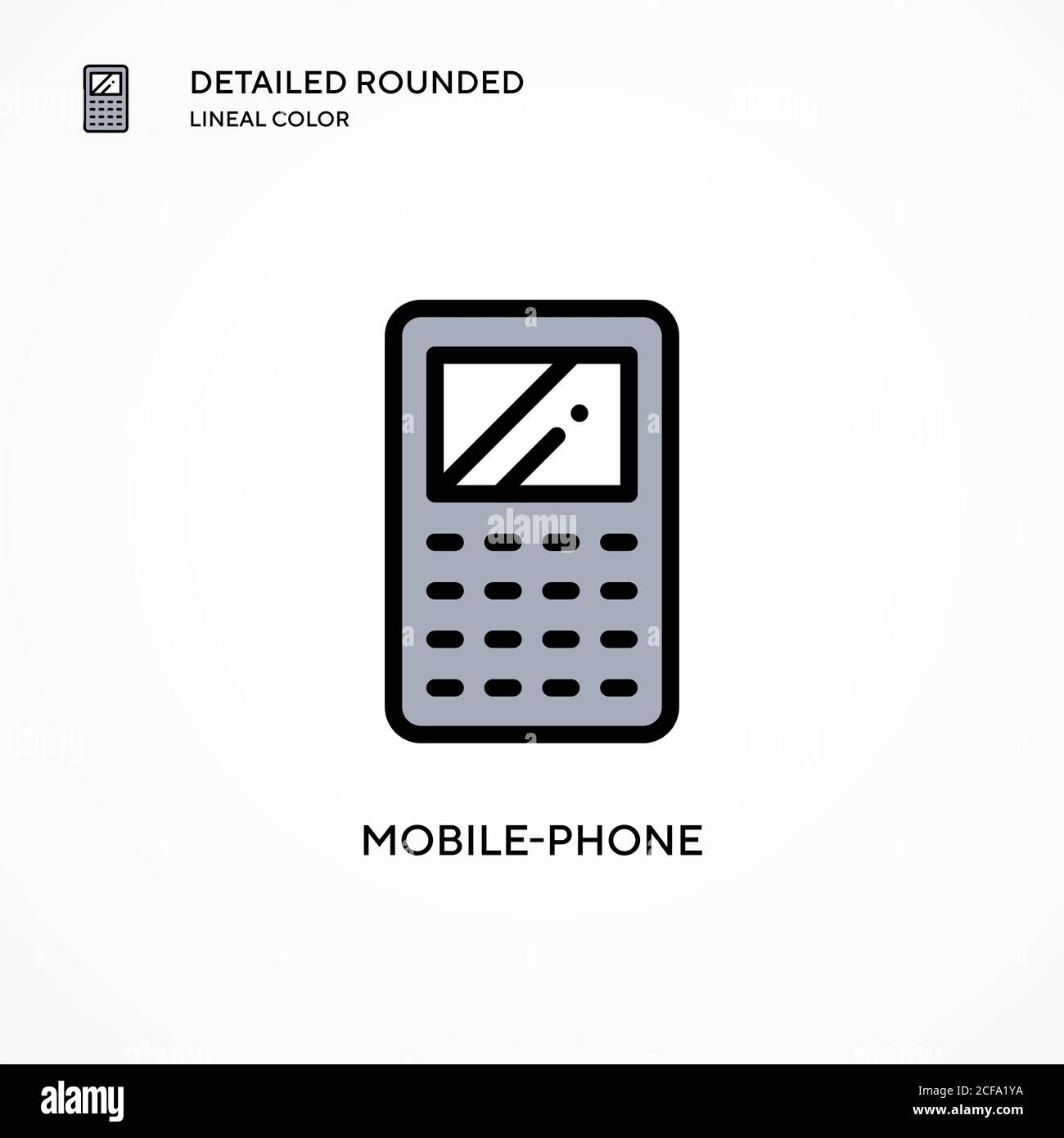 Mobile-phone vector icon. Modern vector illustration concepts. Easy to ...