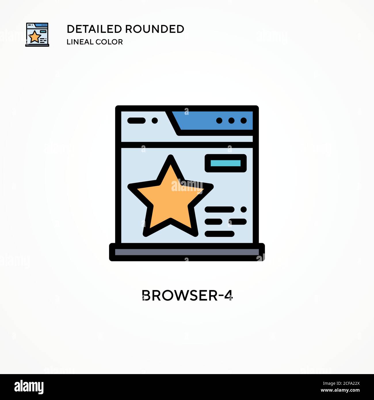 Browser-4 vector icon. Modern vector illustration concepts. Easy to ...