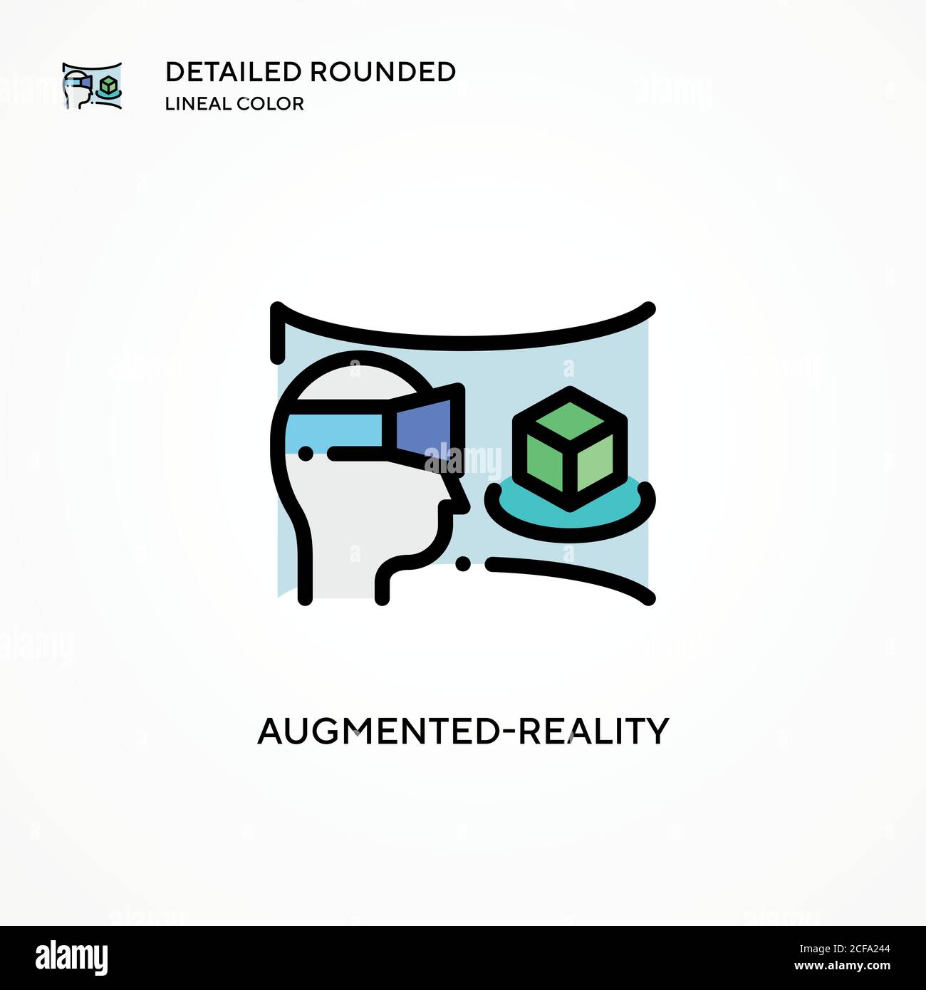 Augmented-reality vector icon. Modern vector illustration concepts ...