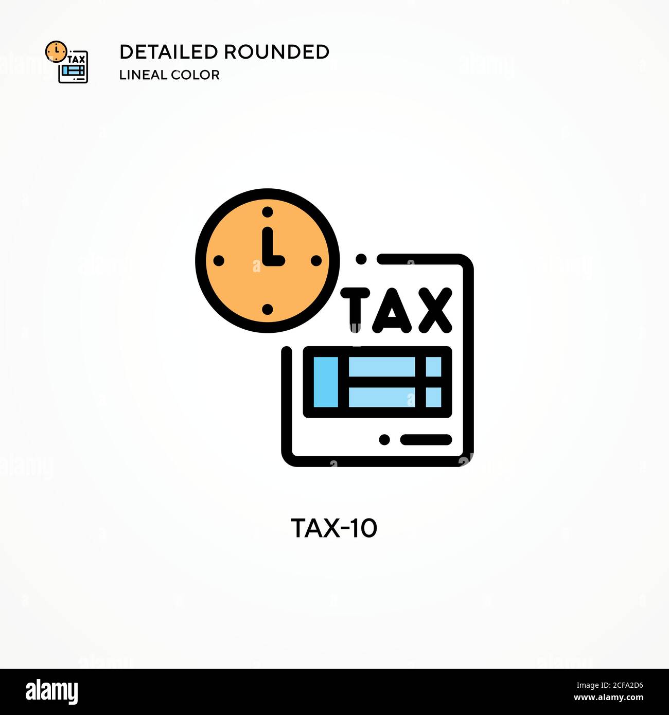 Tax-10 vector icon. Modern vector illustration concepts. Easy to edit ...