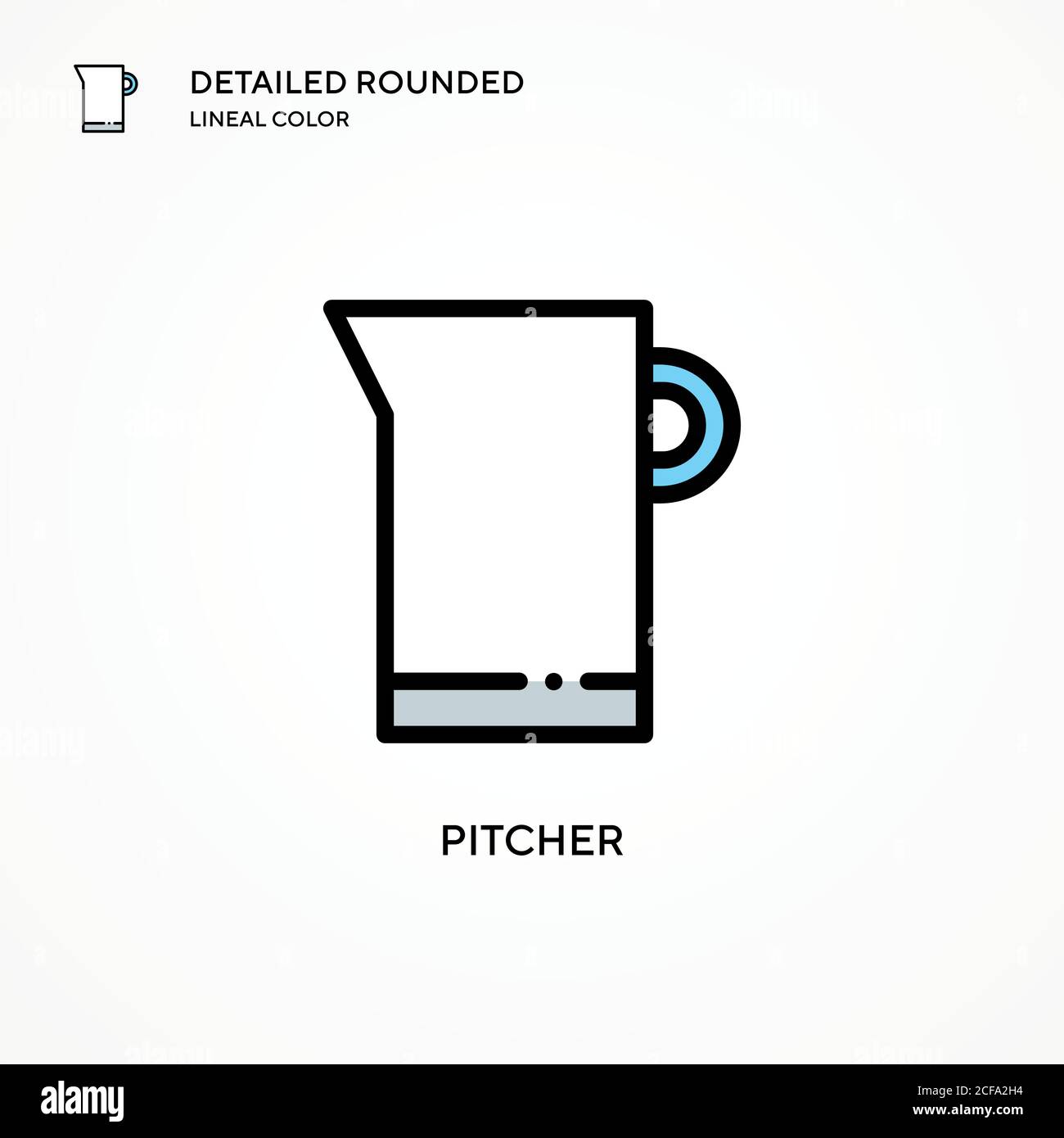 Pitcher vector icon. Modern vector illustration concepts. Easy to edit ...