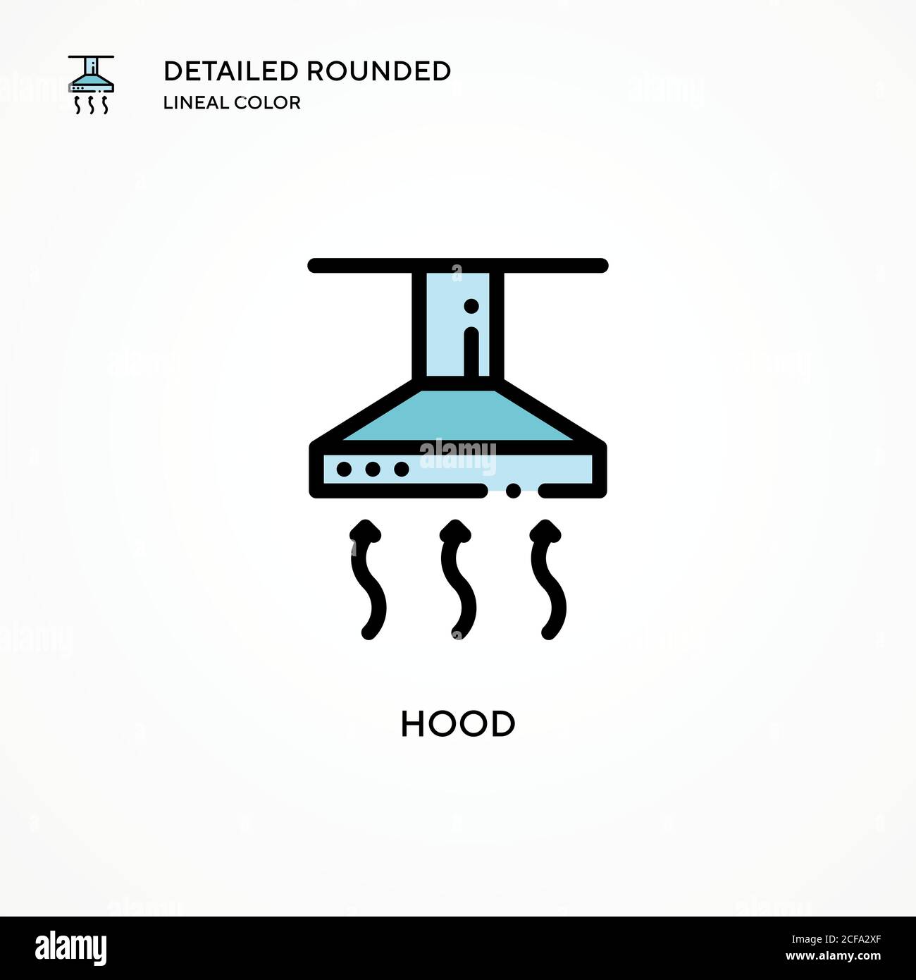 Hood vector icon. Modern vector illustration concepts. Easy to edit and ...