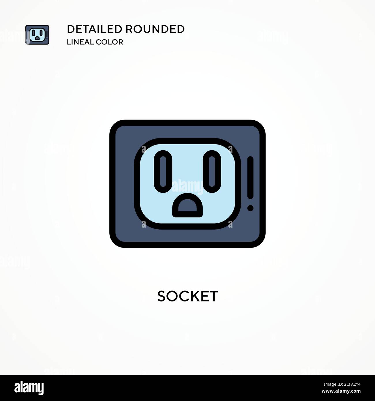 Socket vector icon. Modern vector illustration concepts. Easy to edit ...