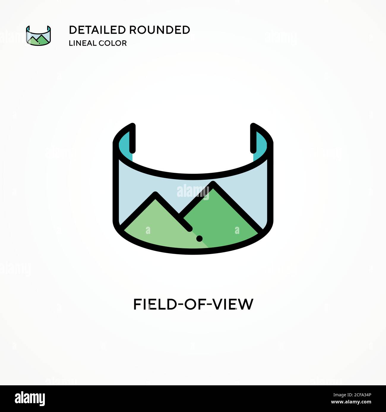 Field-of-view vector icon. Modern vector illustration concepts. Easy to ...