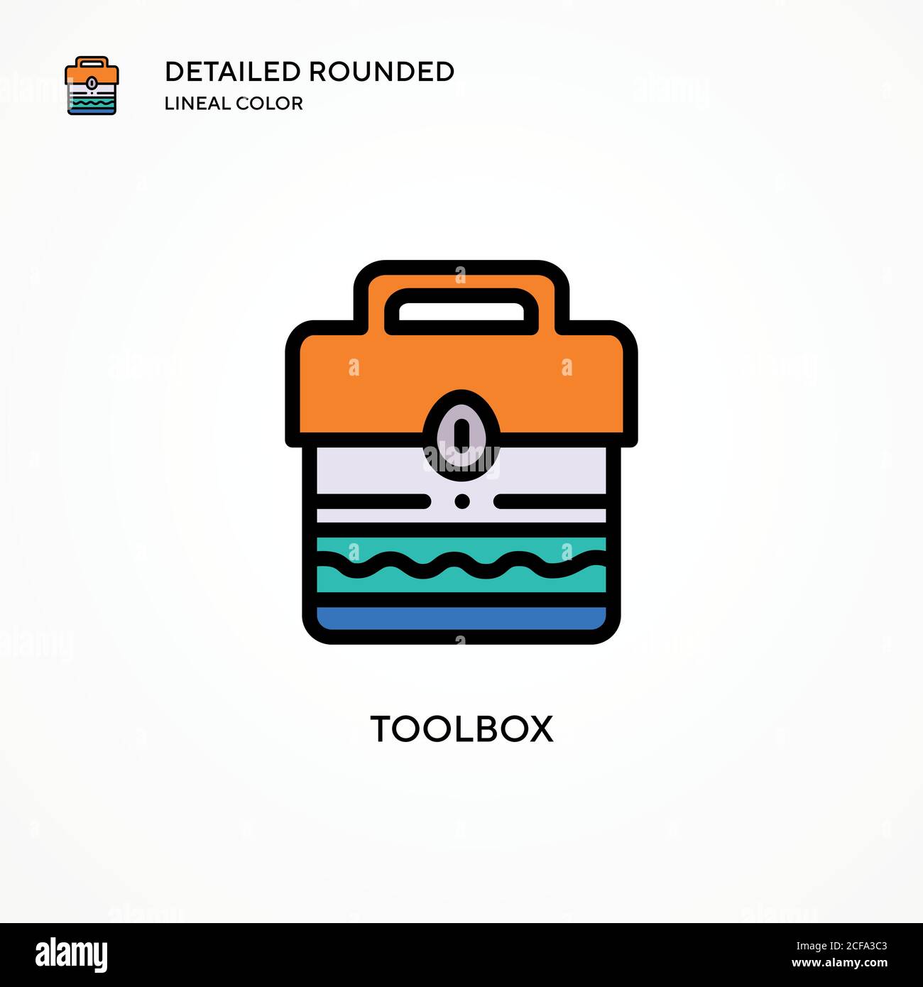 Toolbox vector icon. Modern vector illustration concepts. Easy to edit ...