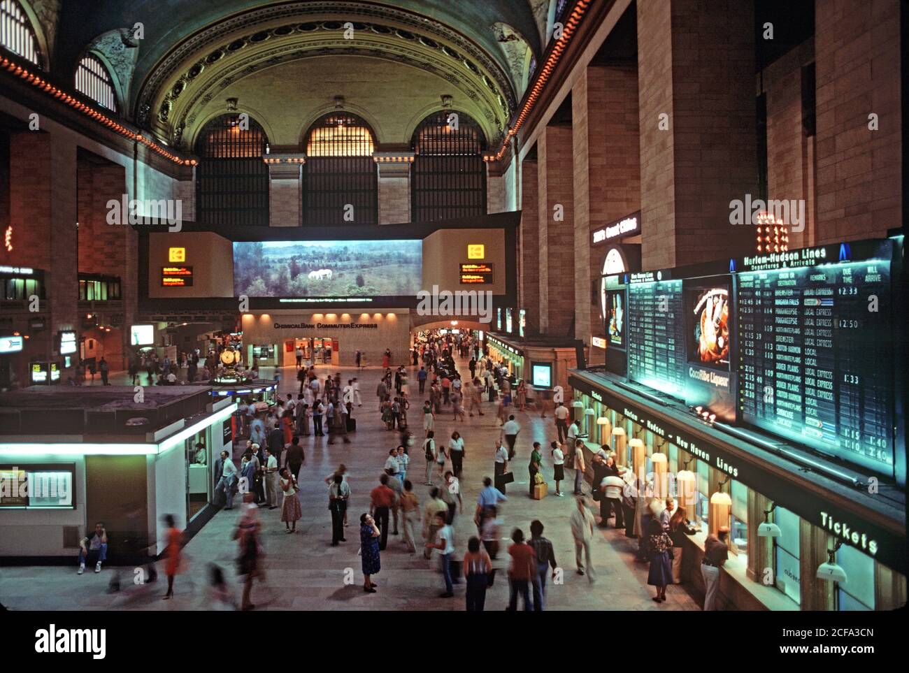 AMTRAK, GRAND CENTRAL STATION, NEW YORK CITY, USA, 1970s Stock Photo ...