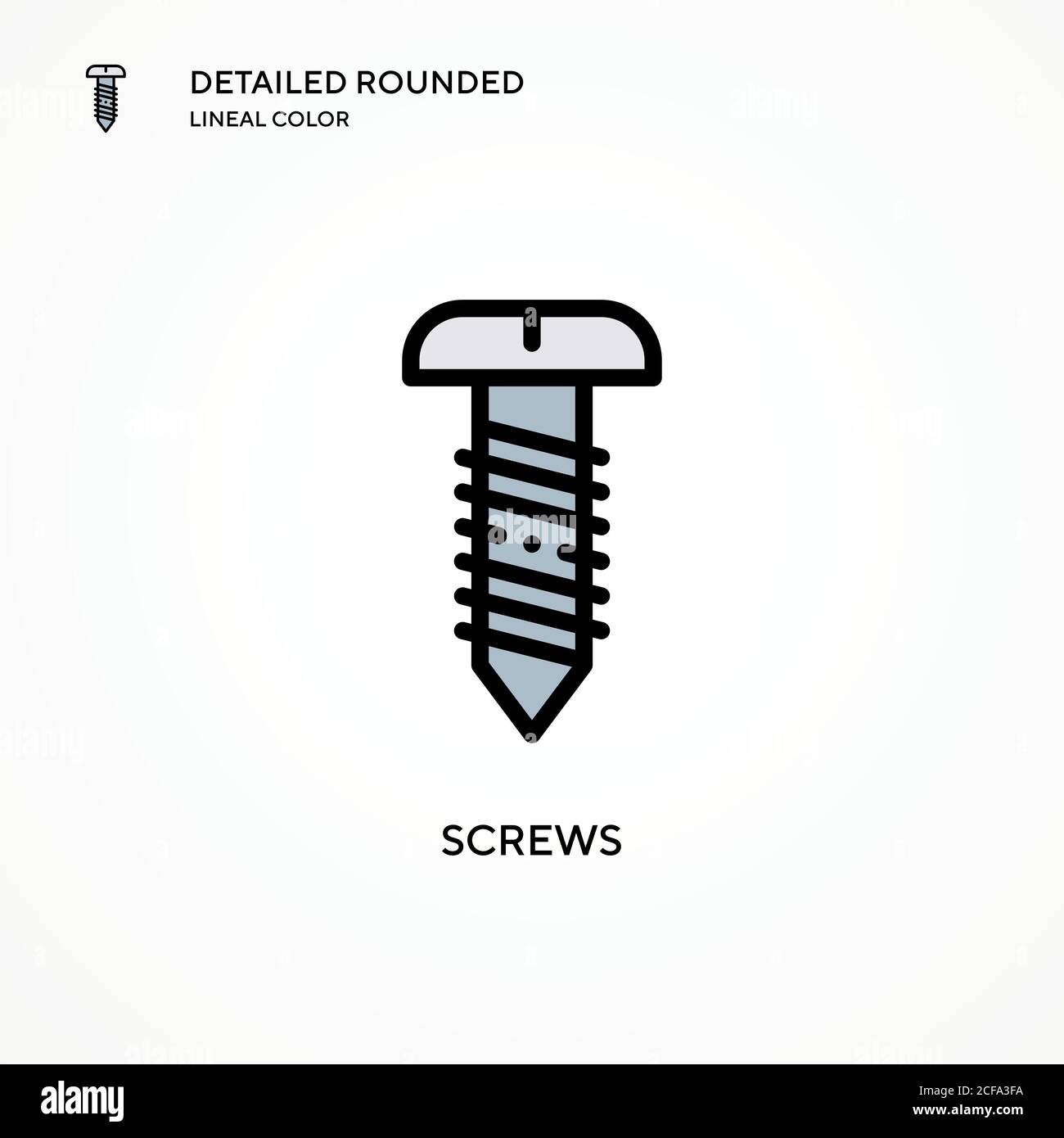 Shiny screws Stock Vector Images - Alamy