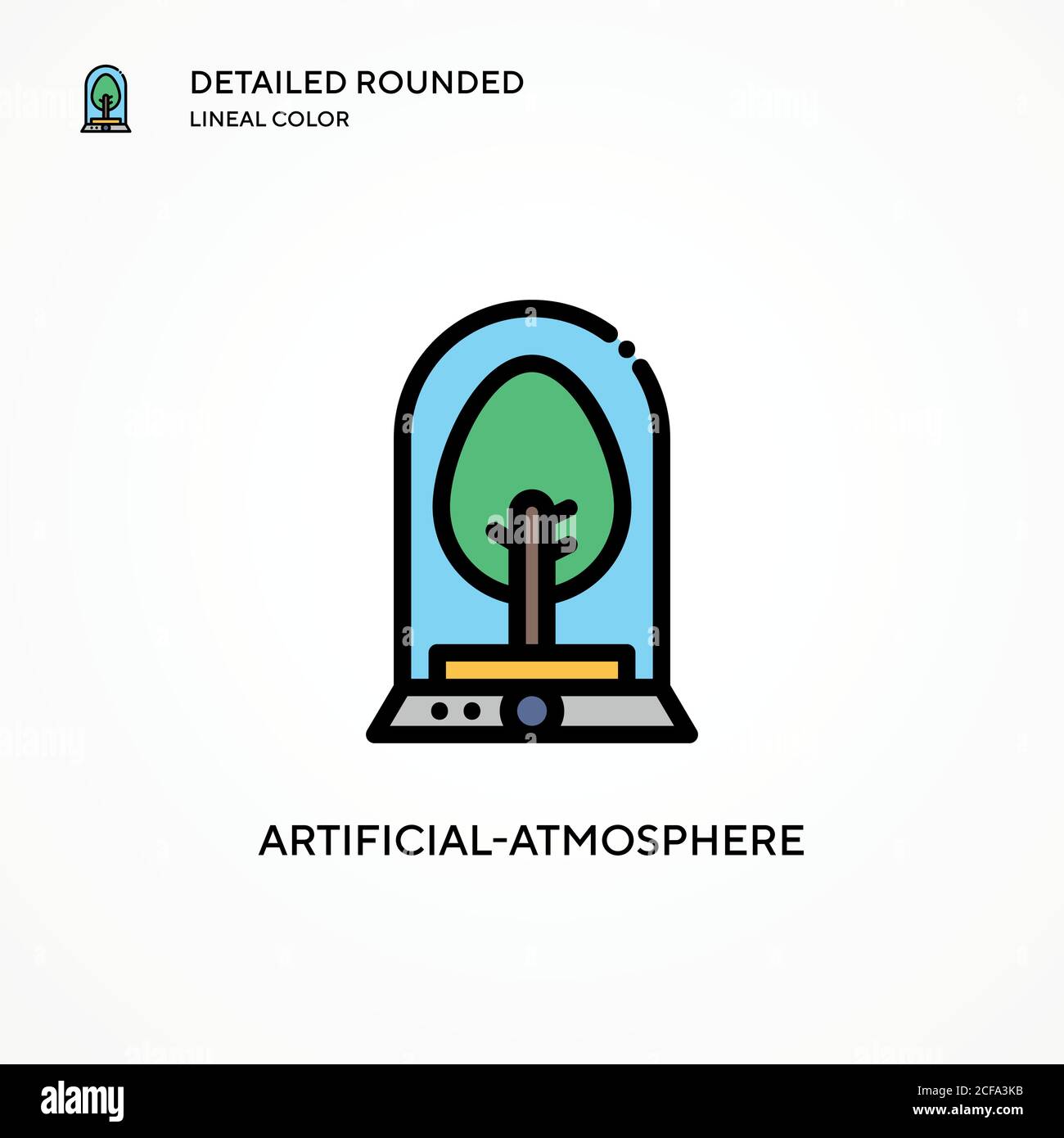 Artificial-atmosphere vector icon. Modern vector illustration concepts ...