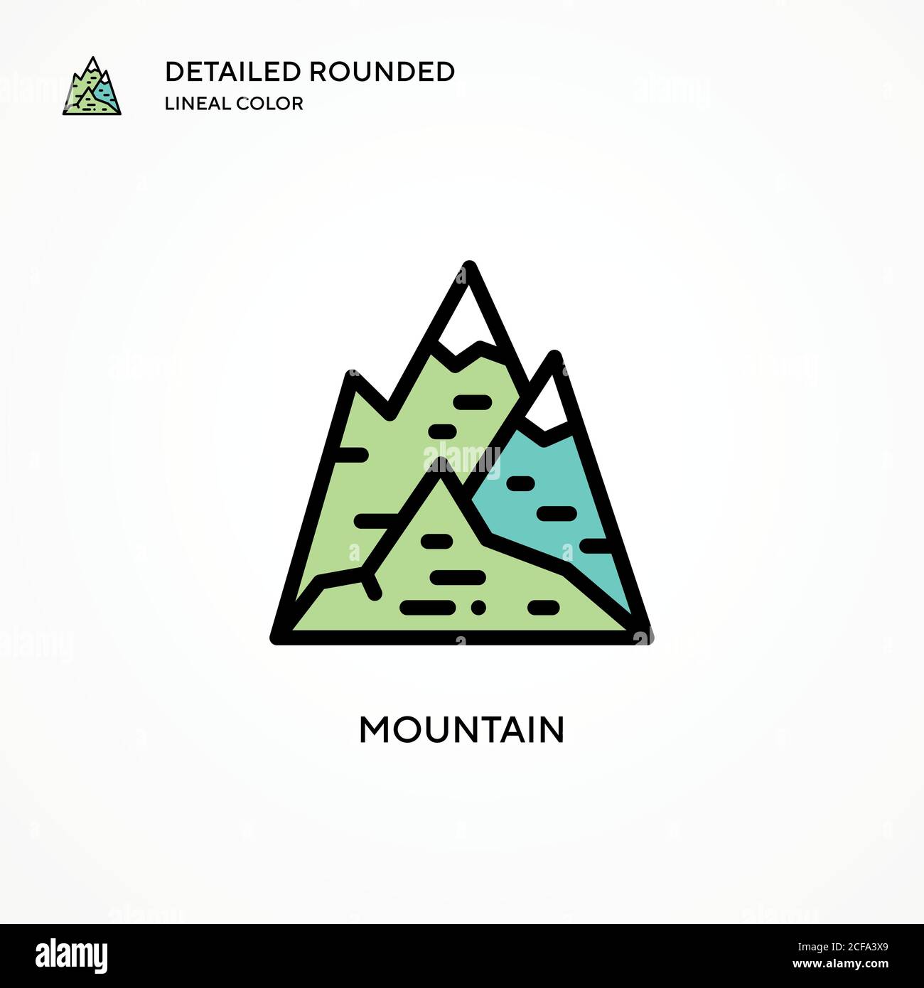 Mountain vector icon. Modern vector illustration concepts. Easy to edit ...
