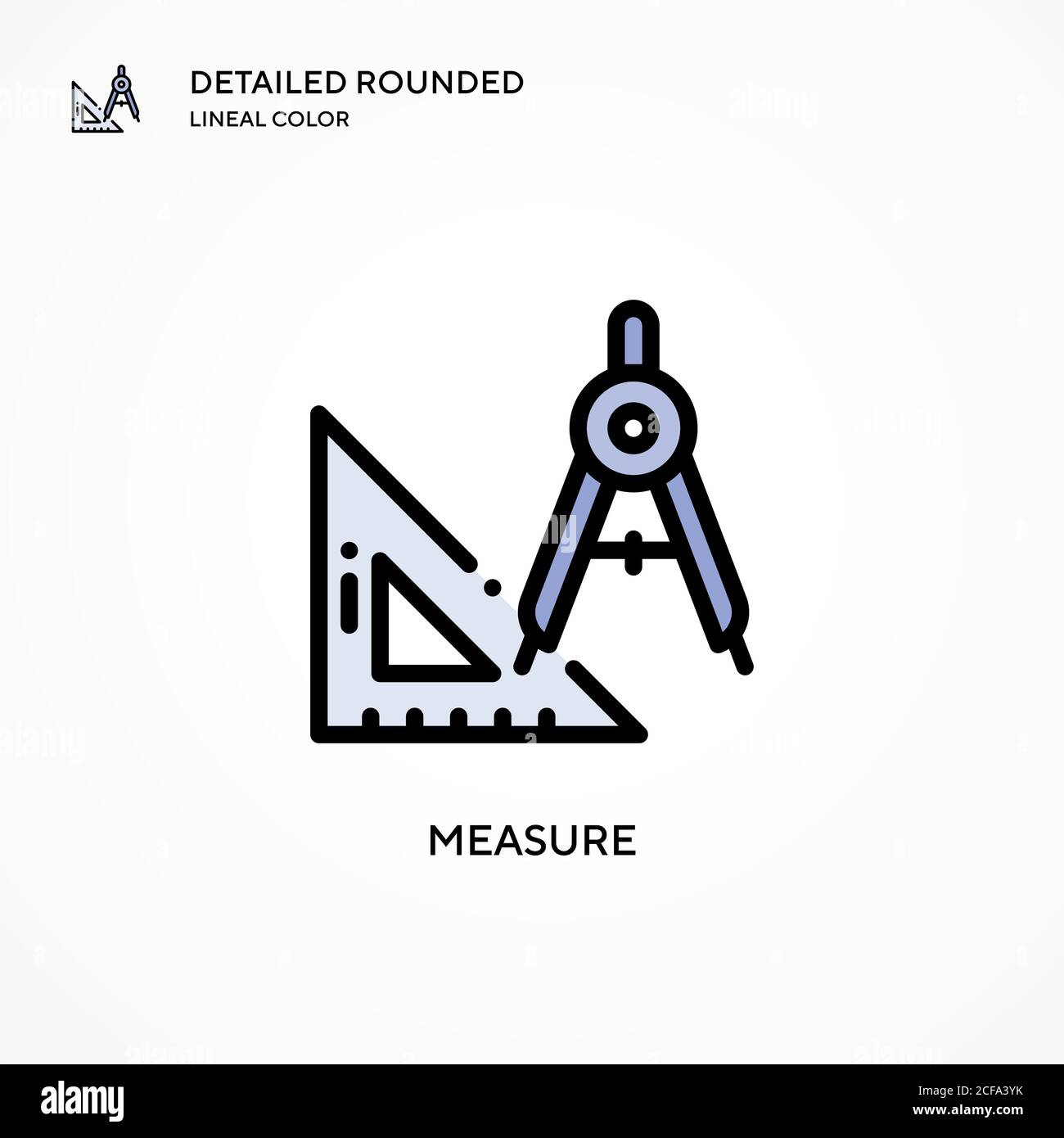 Measure vector icon. Modern vector illustration concepts. Easy to edit ...