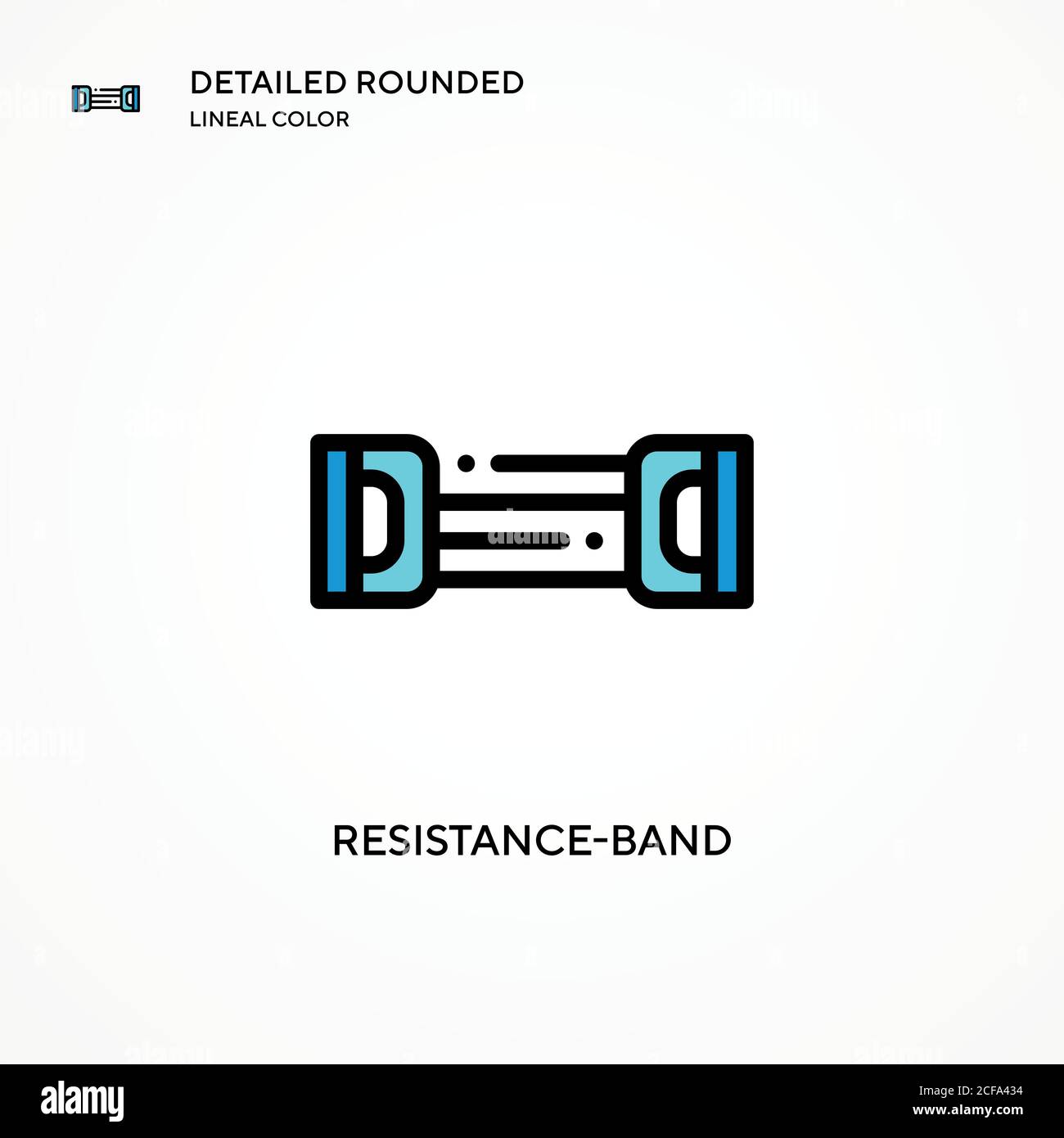 Resistance-band vector icon. Modern vector illustration concepts. Easy ...