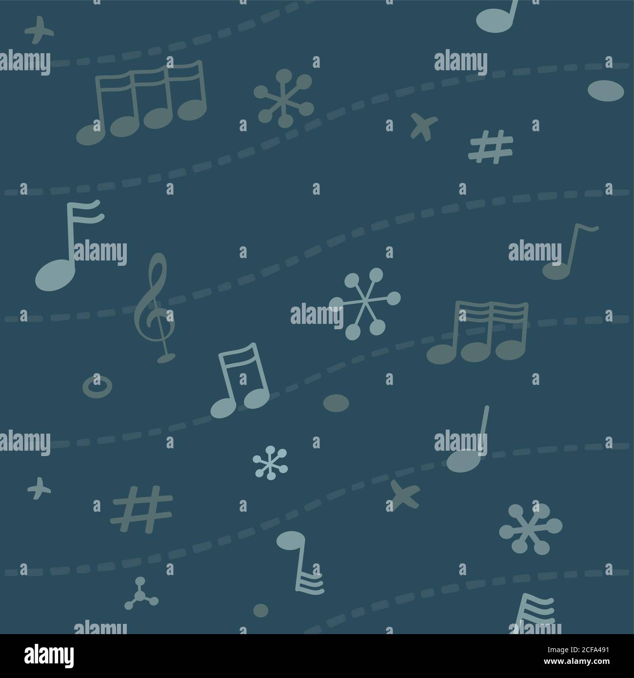 Music notes seamless wallpaper hi-res stock photography and images - Alamy