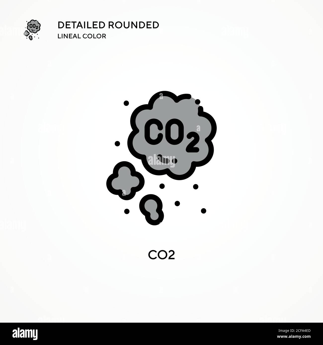 Co2 vector icon. Modern vector illustration concepts. Easy to edit and ...