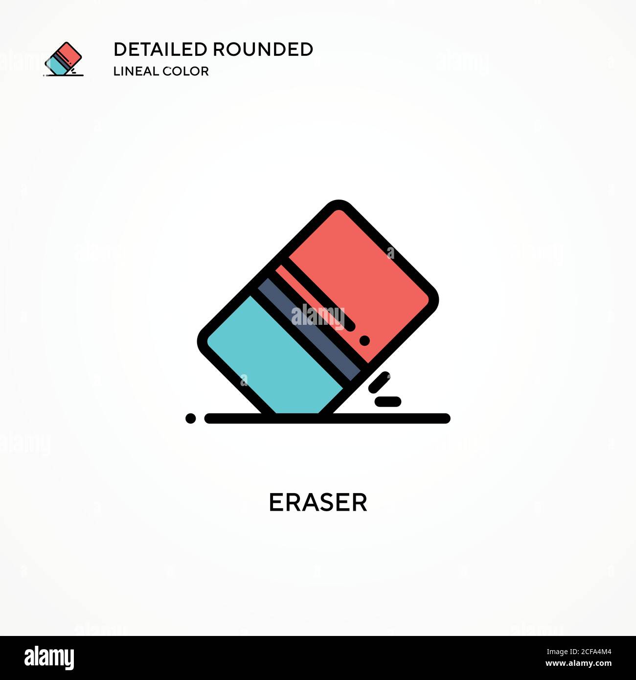 Eraser vector icon. Modern vector illustration concepts. Easy to edit ...