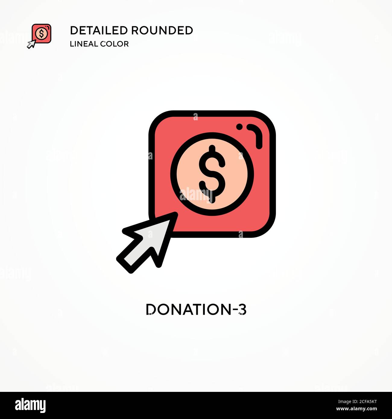 Donation-3 vector icon. Modern vector illustration concepts. Easy to ...