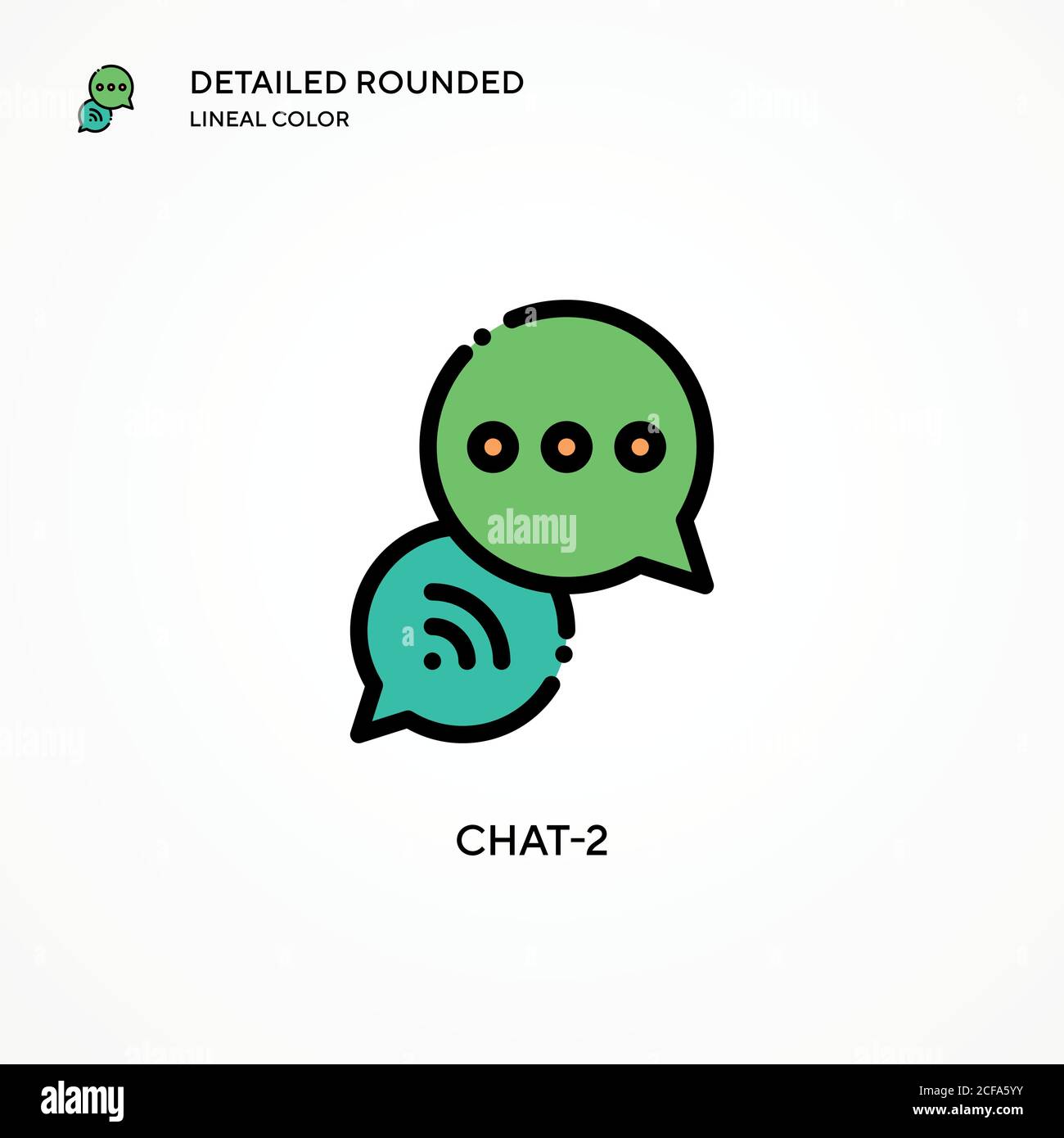 Chat-2 vector icon. Modern vector illustration concepts. Easy to edit ...