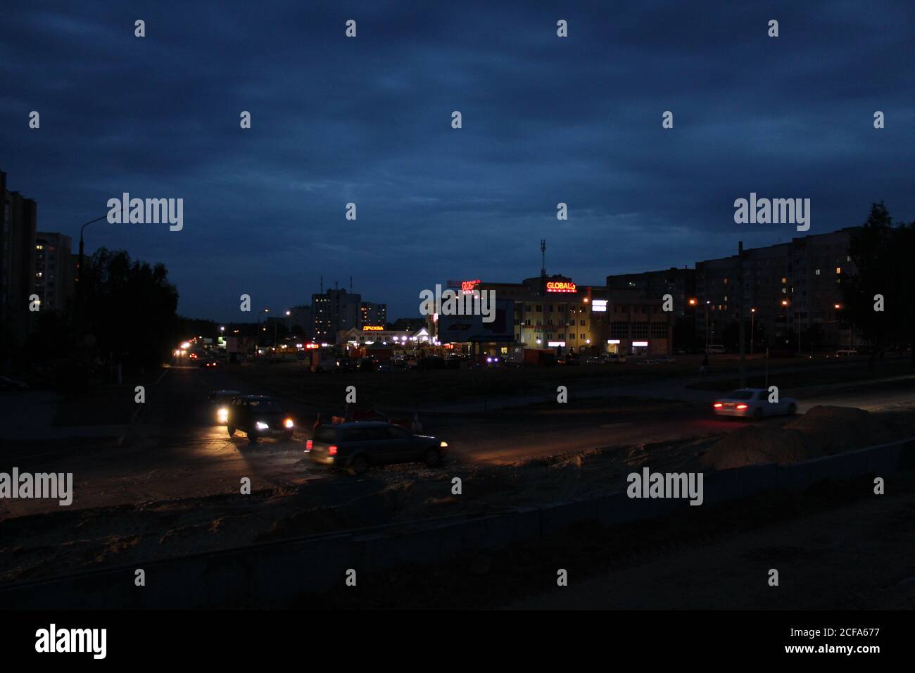 Tractor working at night hi-res stock photography and images - Alamy