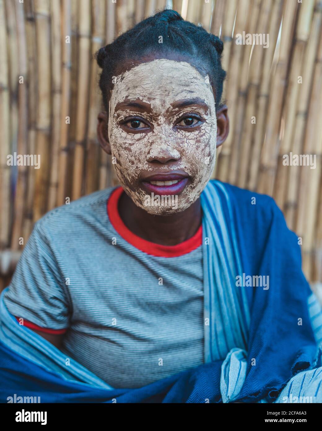 Madagascar - JULY 6, 2019: Exotic ethnic person in multi coloured ...