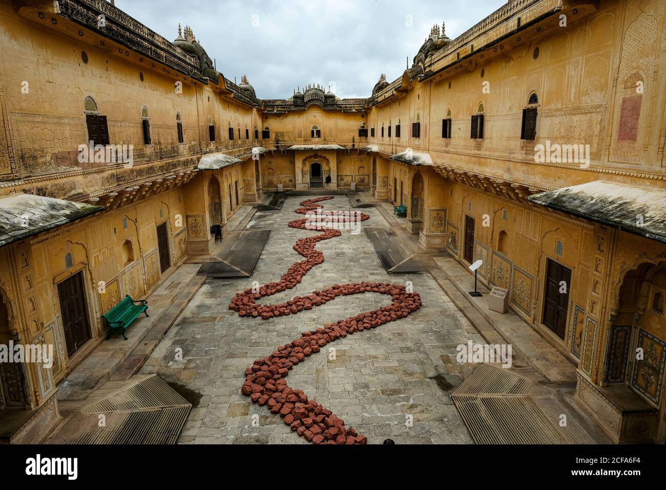 Jaipur, India - August 2020: View of the Nahargarh Fort, also known as ...