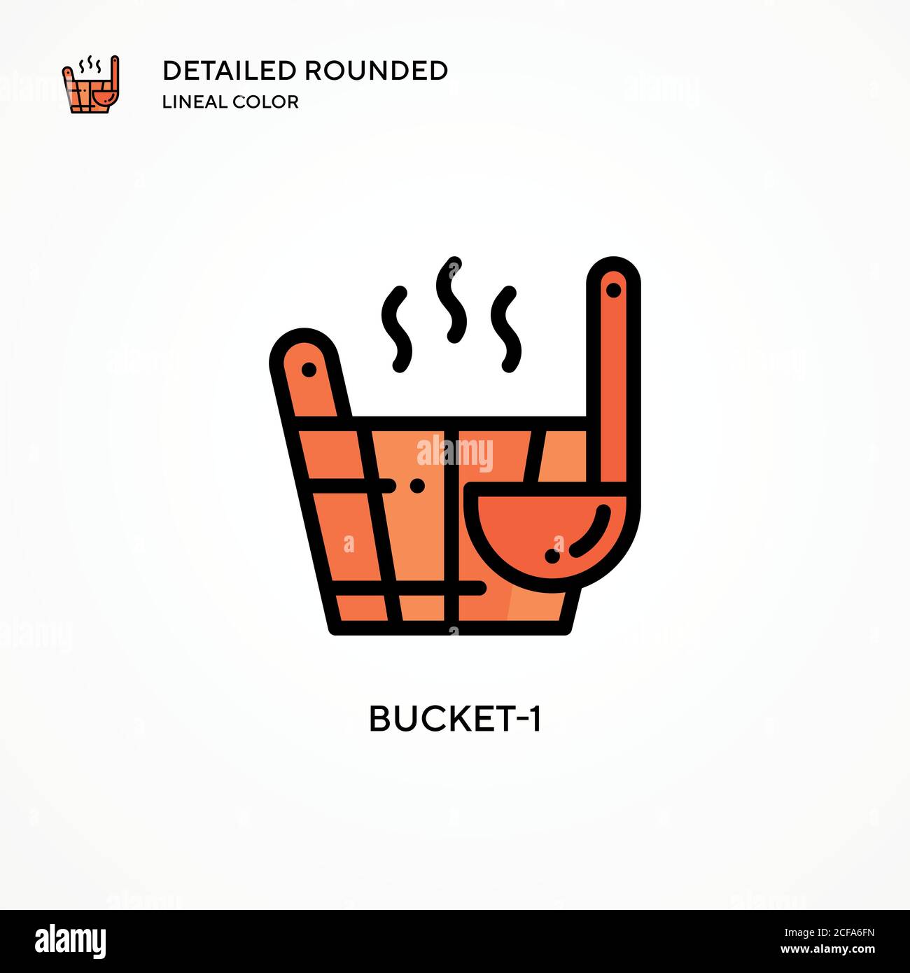 Plastic holding bucket hand Stock Vector Images - Alamy