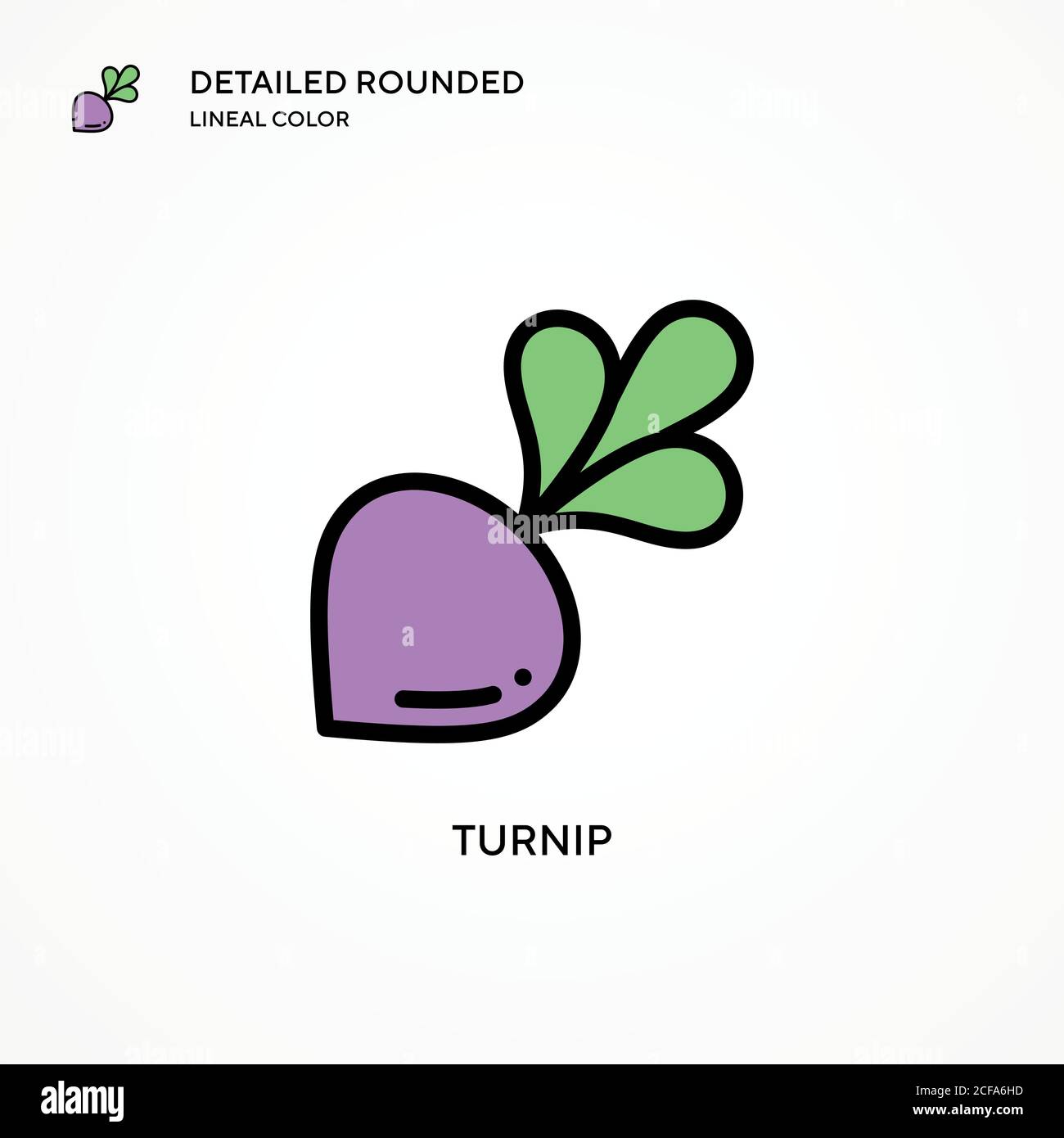 Turnip vector icon. Modern vector illustration concepts. Easy to edit ...