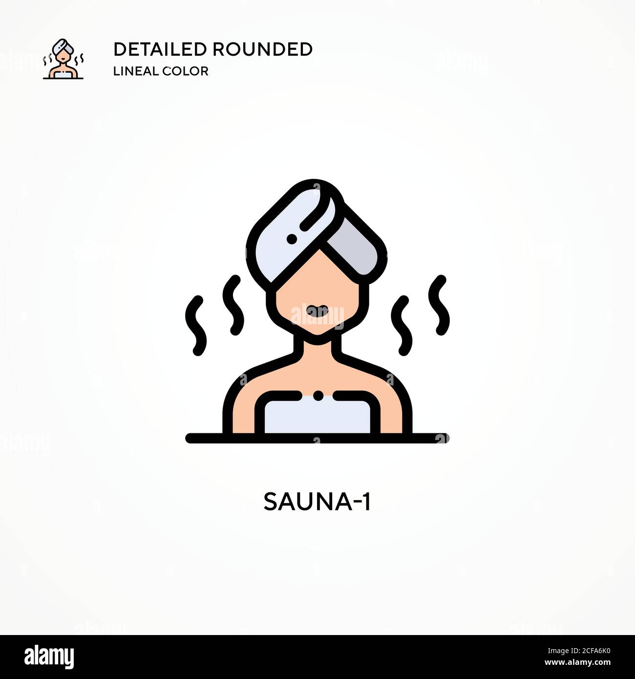 Sauna-1 vector icon. Modern vector illustration concepts. Easy to edit ...