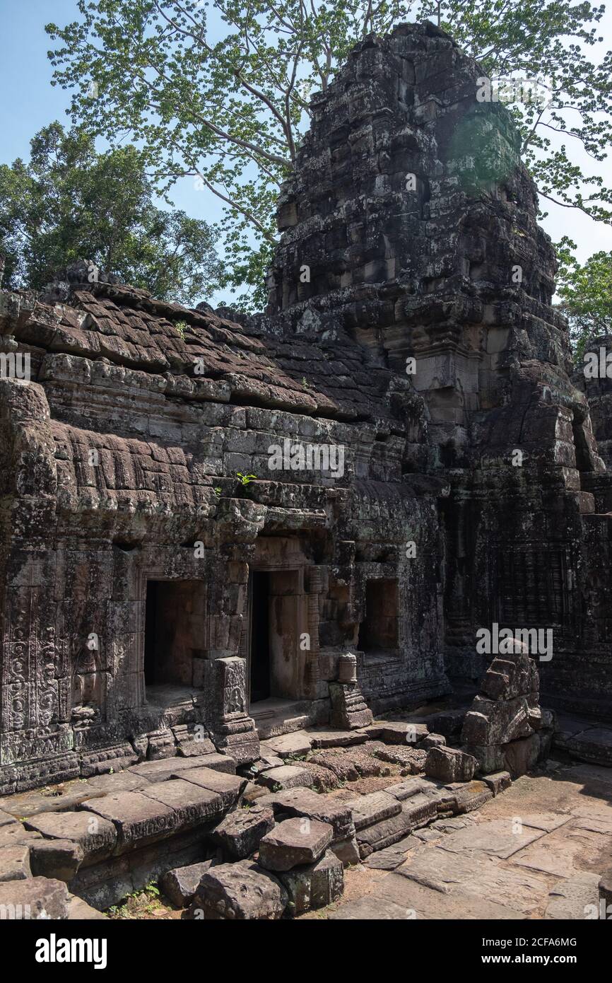 Picturesque scenery of ruins of religious temple Stock Photo - Alamy