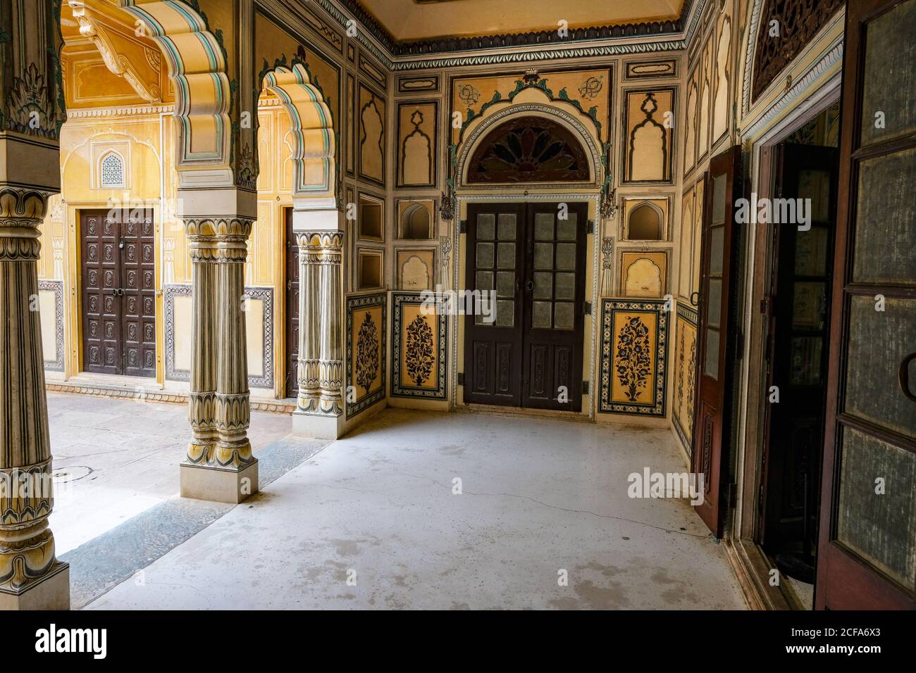 Jaipur, India - August 2020: View of the Nahargarh Fort, also known as ...