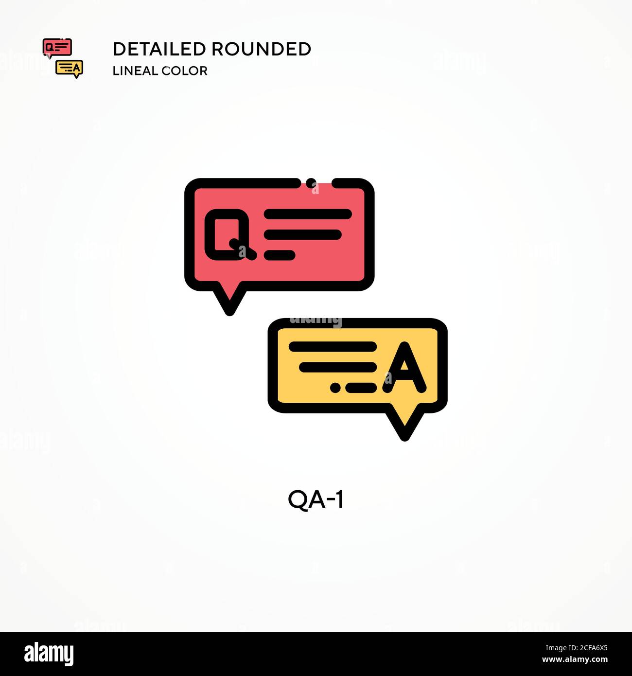Qa-1 vector icon. Modern vector illustration concepts. Easy to edit and ...