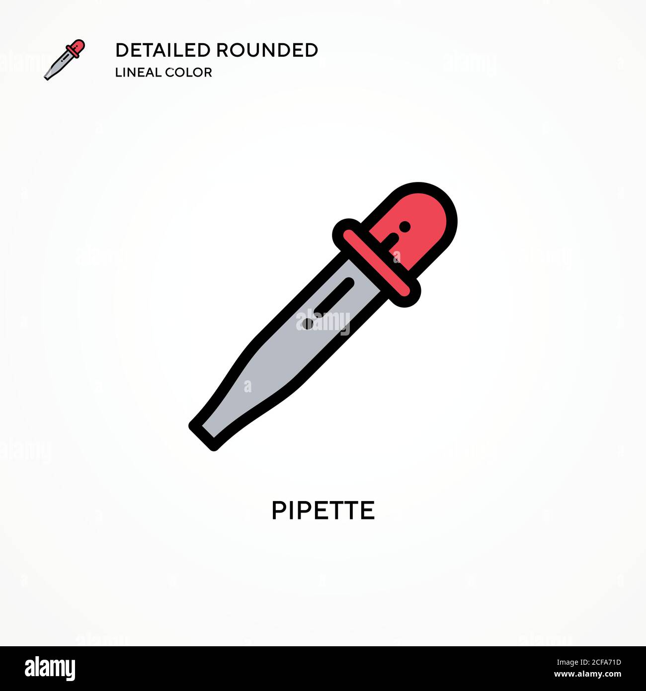 Pipette vector icon. Modern vector illustration concepts. Easy to edit ...