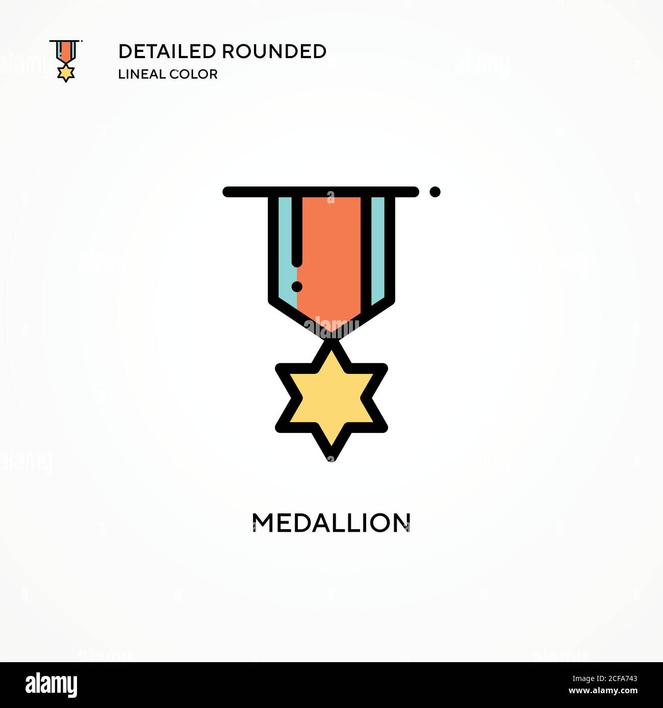 Medallion vector icon. Modern vector illustration concepts. Easy to ...