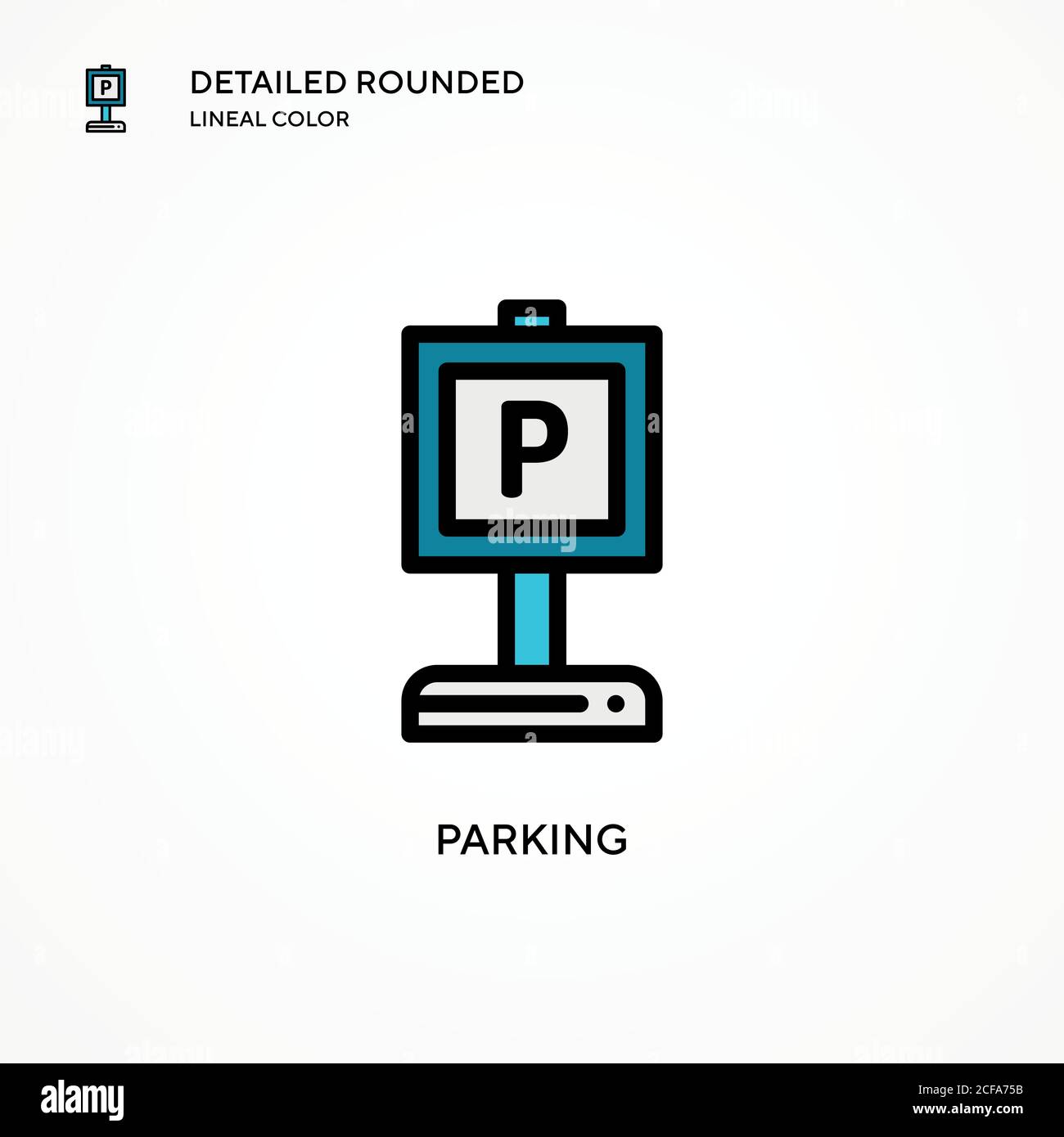 Parking vector icon. Modern vector illustration concepts. Easy to edit ...