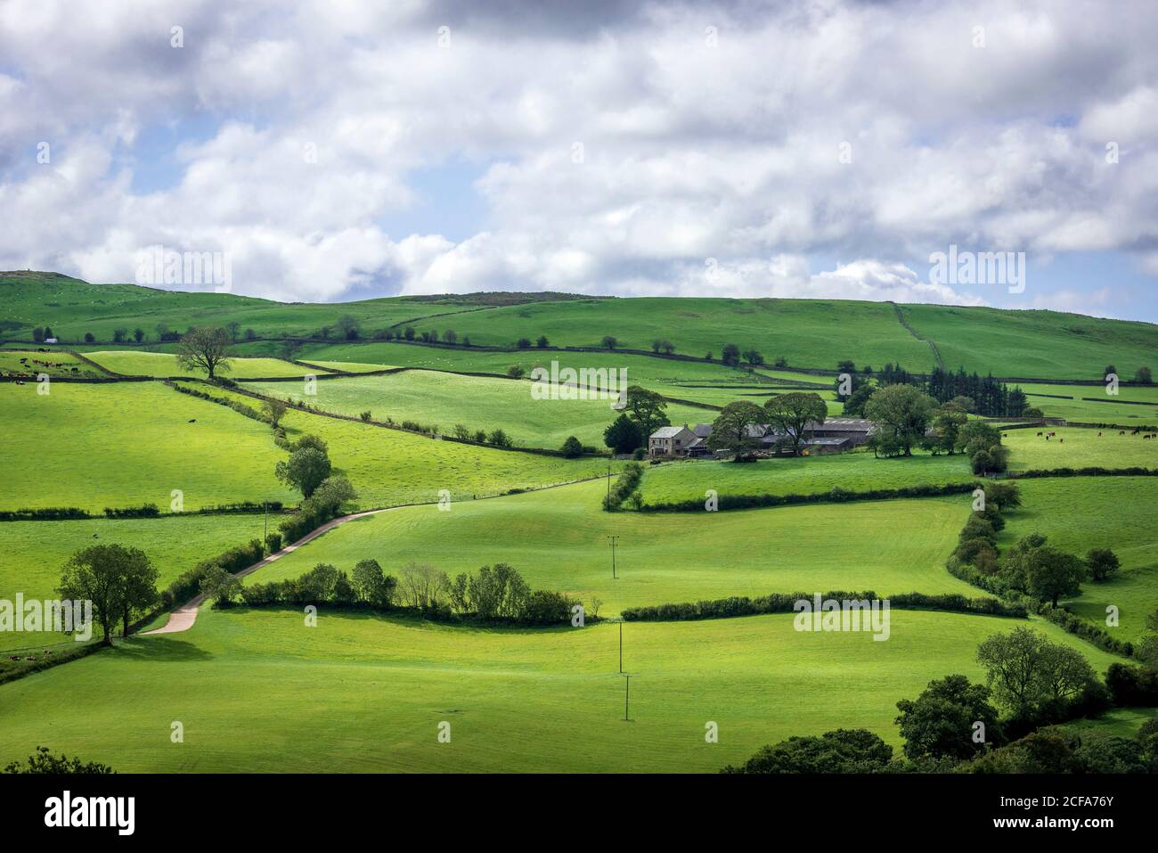 The fells above Lowgill in the Lune Valley Cumbria Stock Photo - Alamy