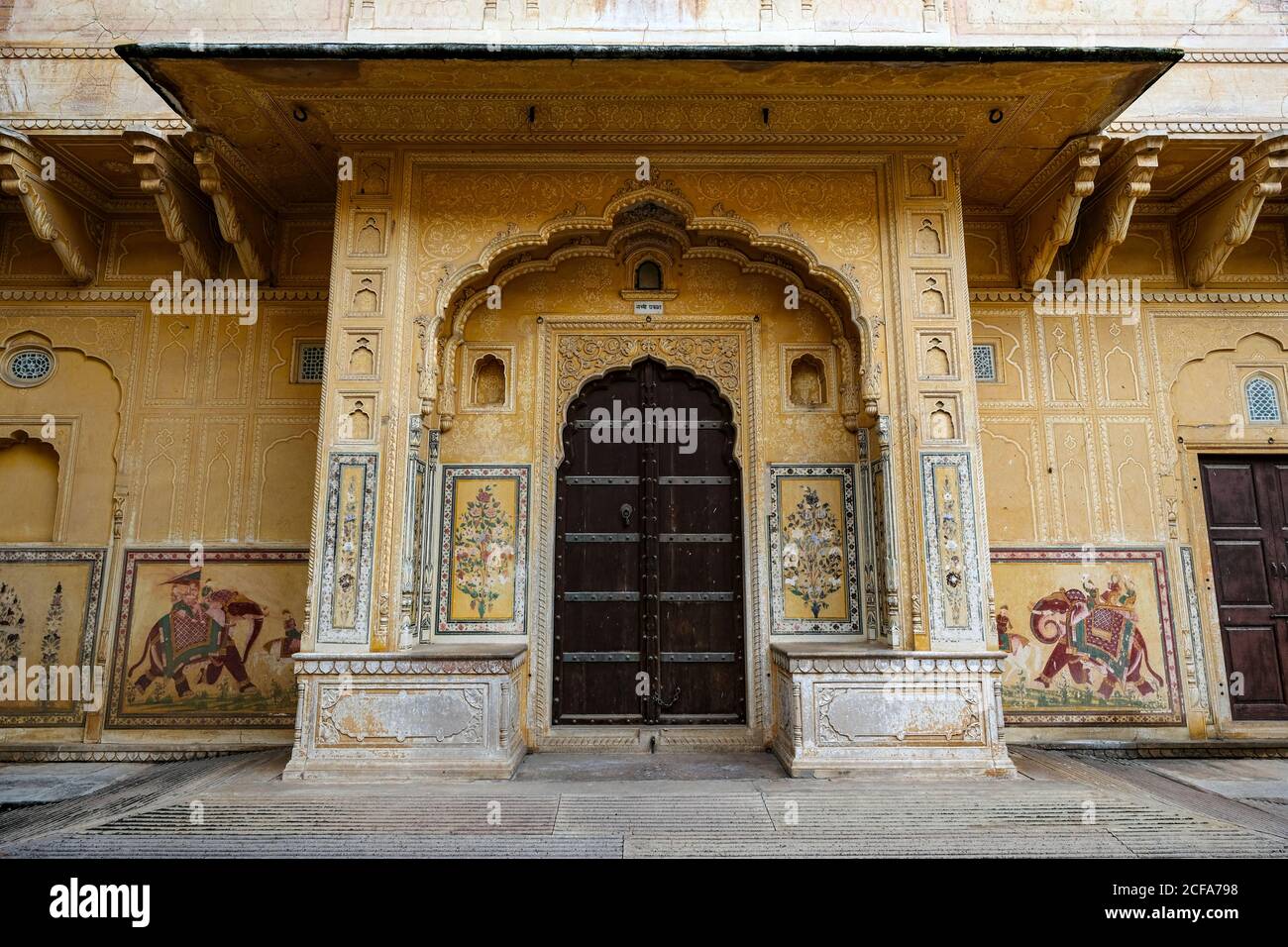 Jaipur, India - August 2020: View of the Nahargarh Fort, also known as ...