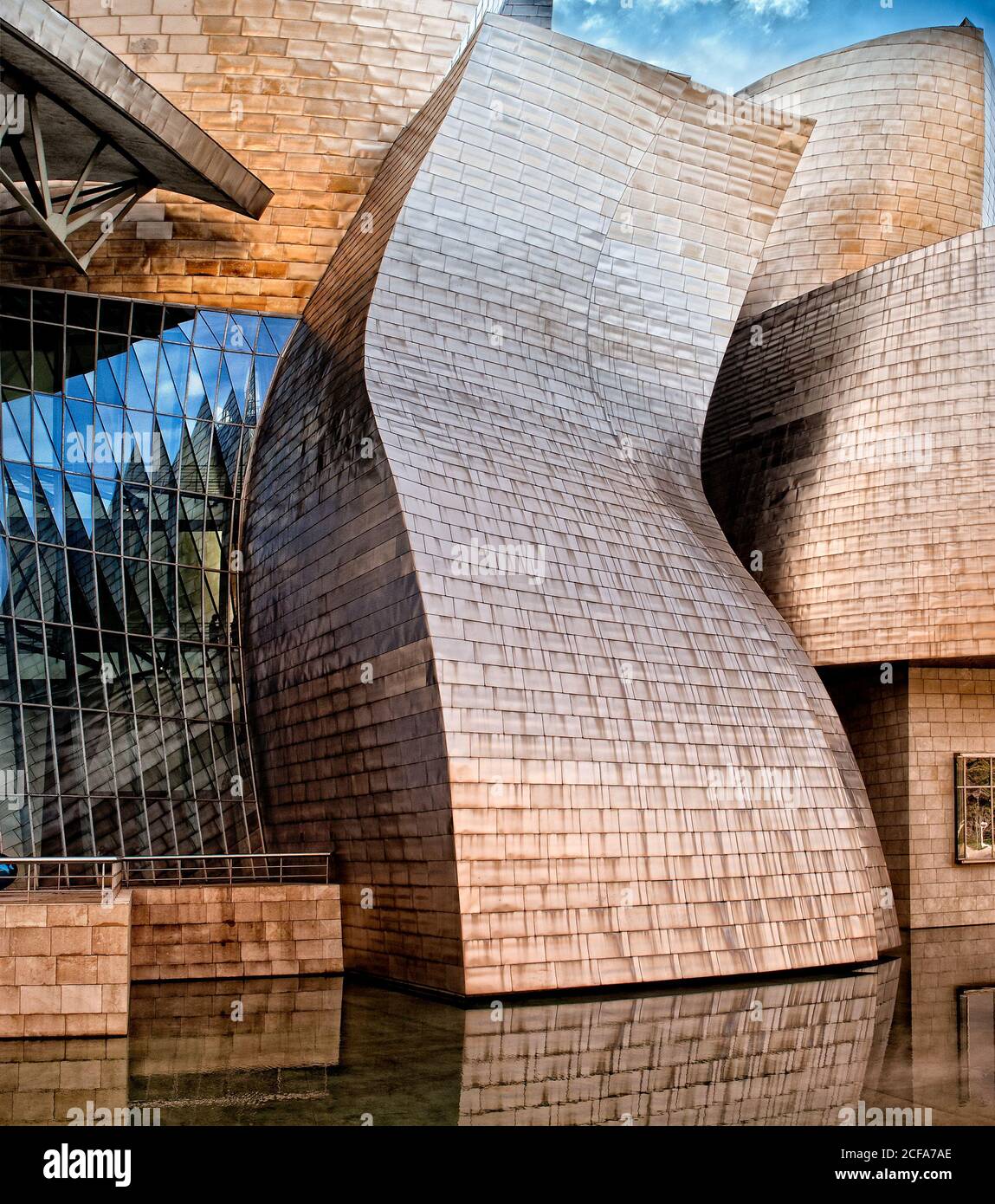 Side view guggenheim museum bilbao hi-res stock photography and images ...