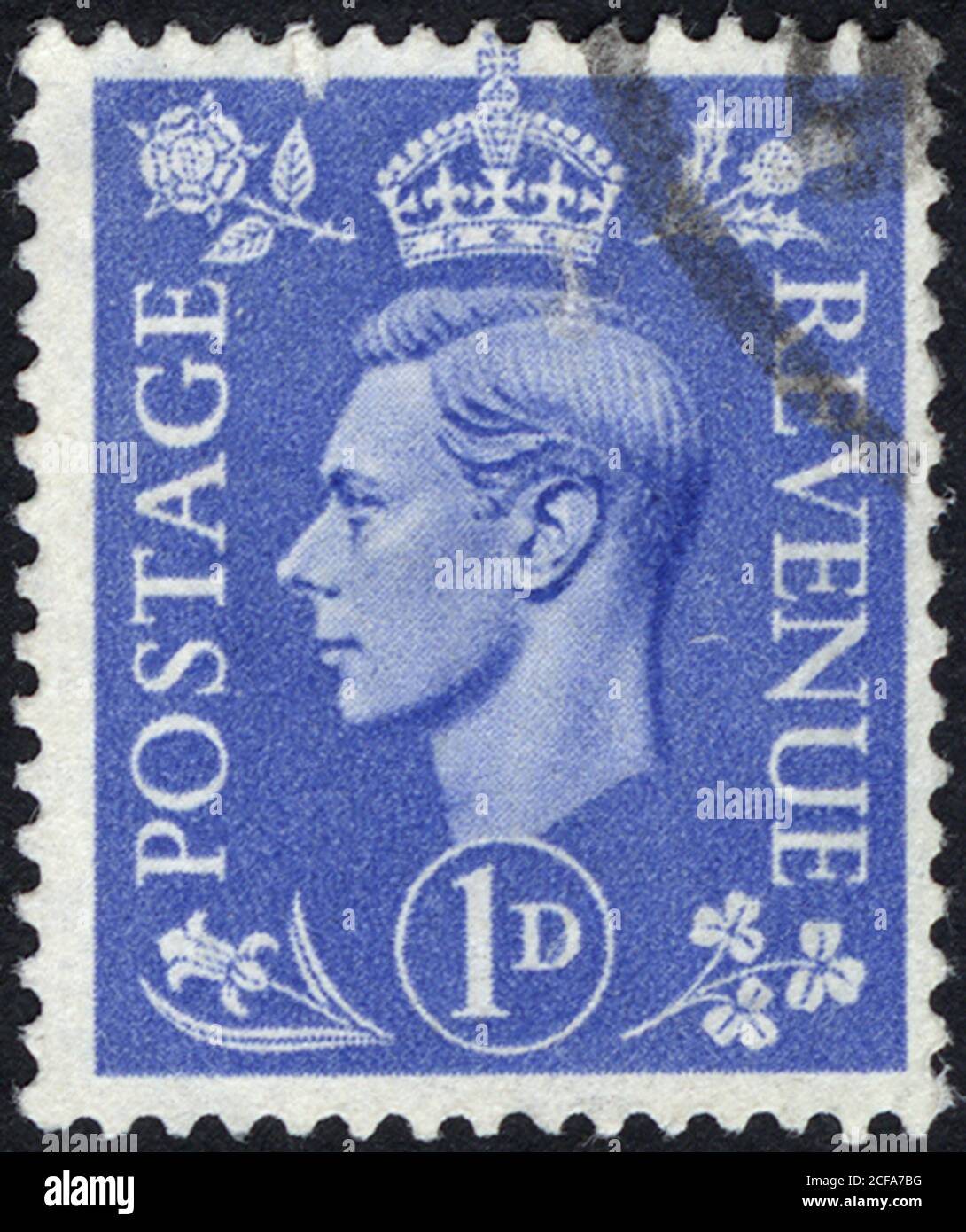 Postage stamps of the England. Stamp printed in the England. Stamp ...