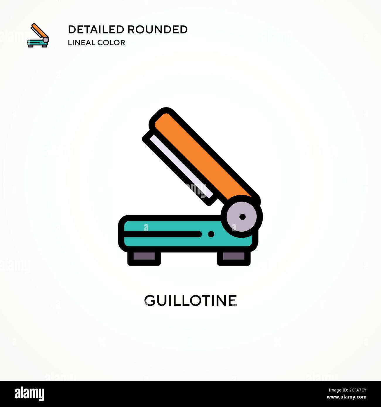 Guillotine vector icon. Modern vector illustration concepts. Easy to ...