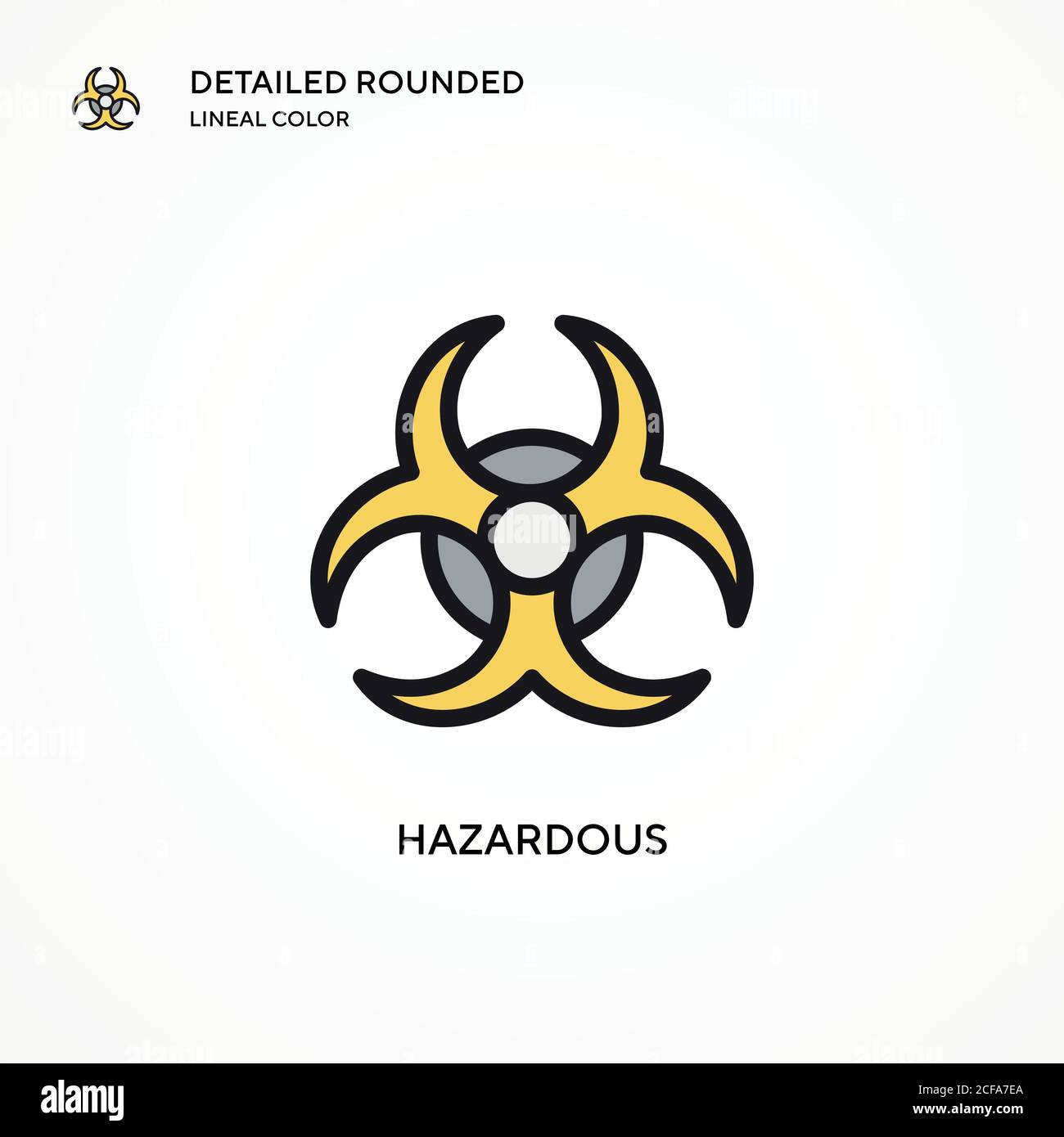 Hazardous vector icon. Modern vector illustration concepts. Easy to ...