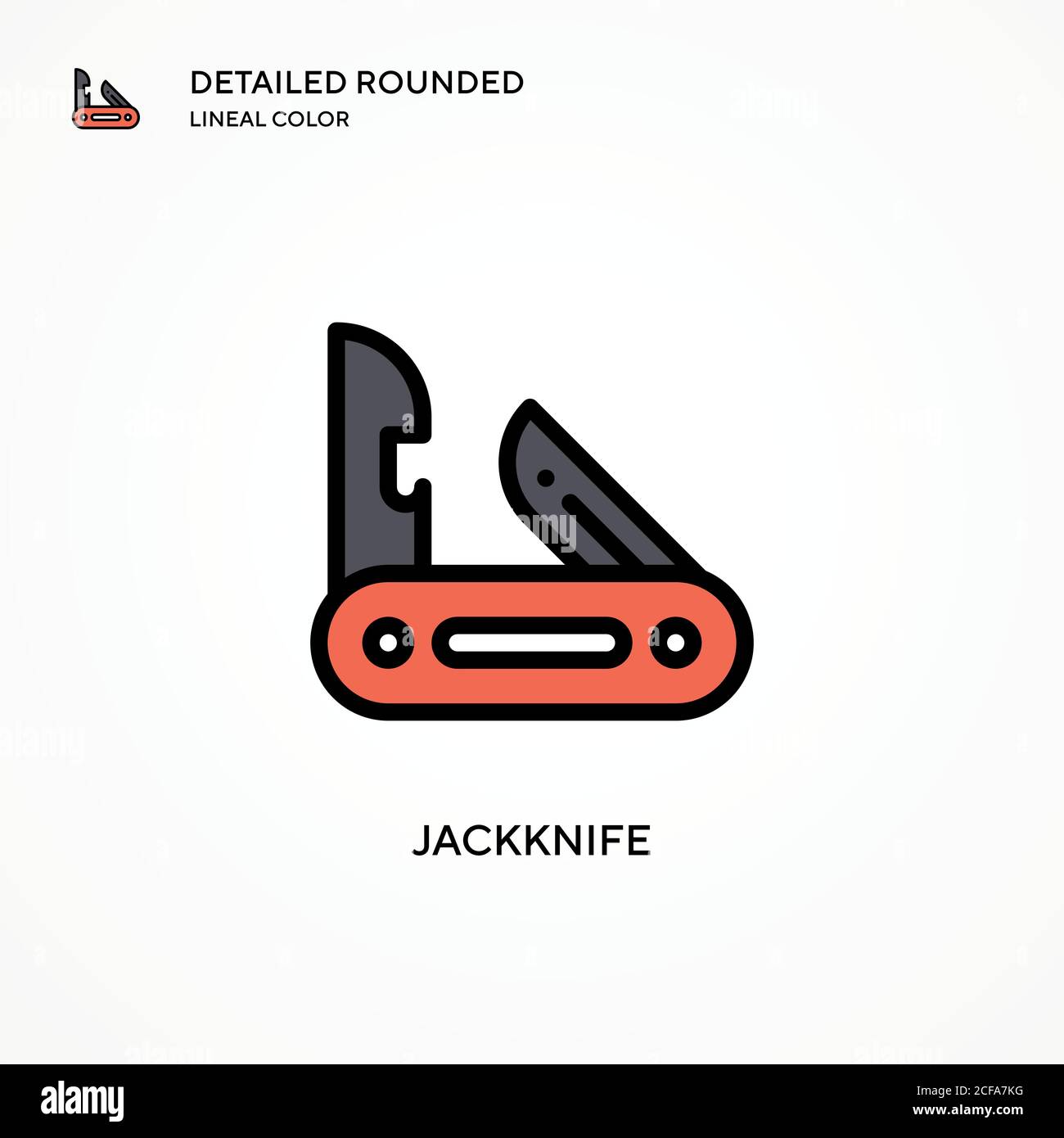 Jackknife vector icon. Modern vector illustration concepts. Easy to ...