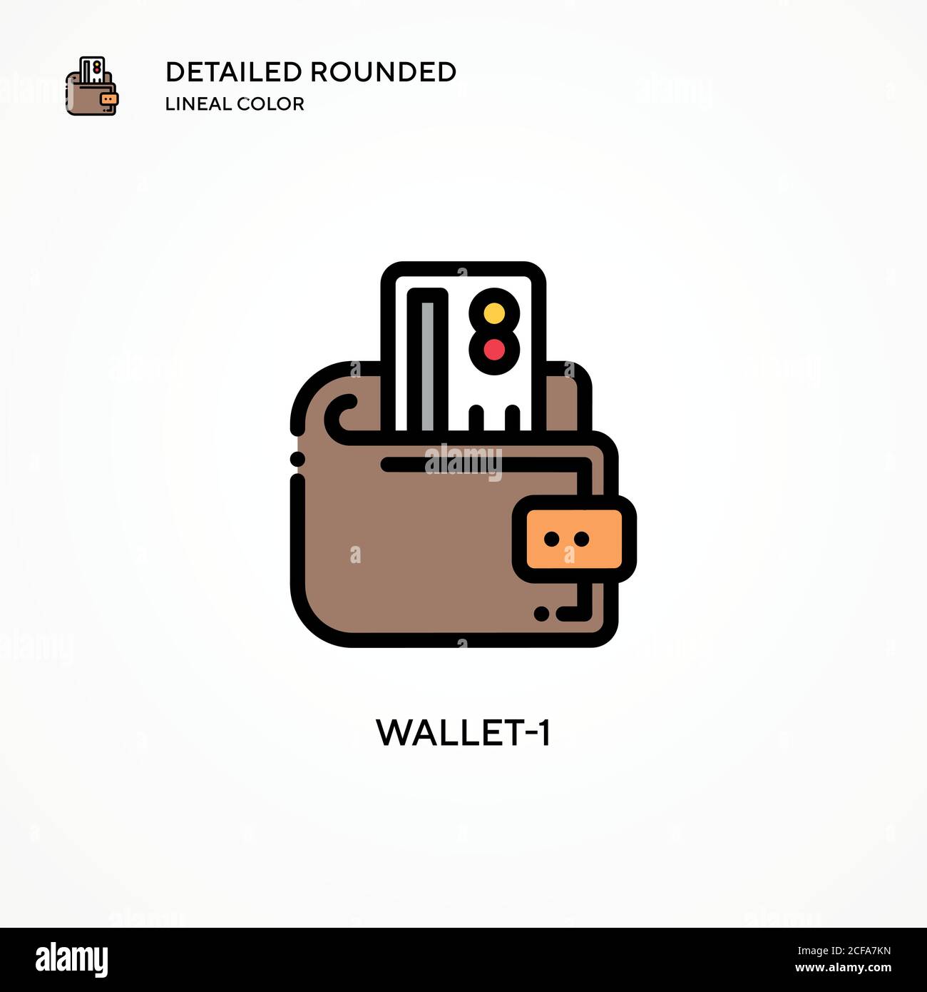Wallet-1 vector icon. Modern vector illustration concepts. Easy to edit ...