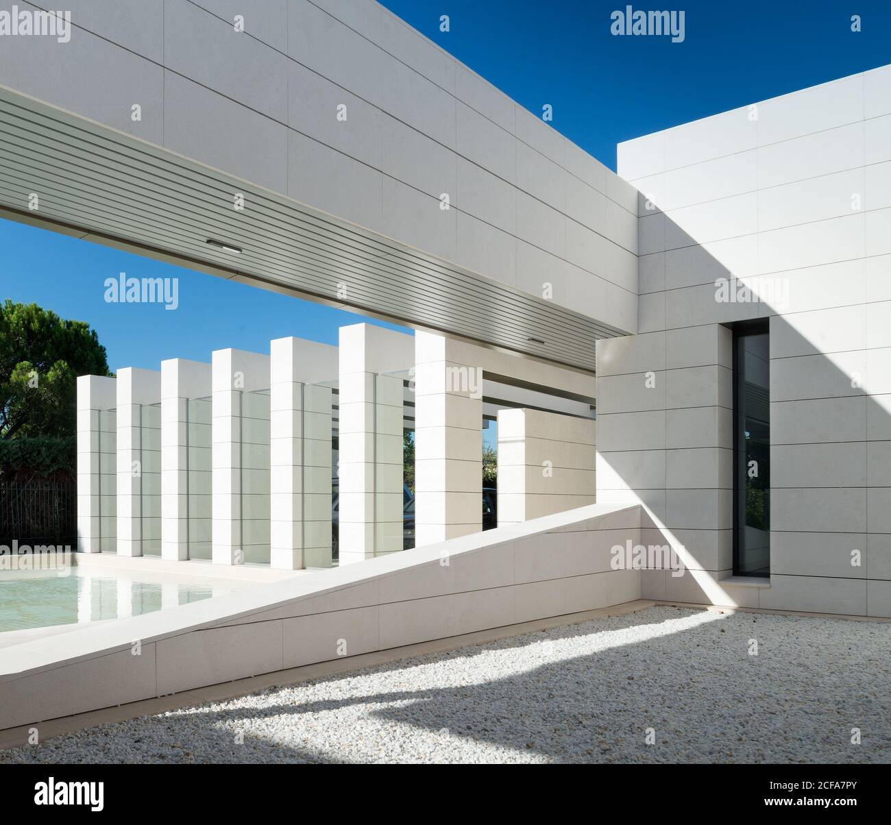 Commercial Exterior Columns Stone Facade