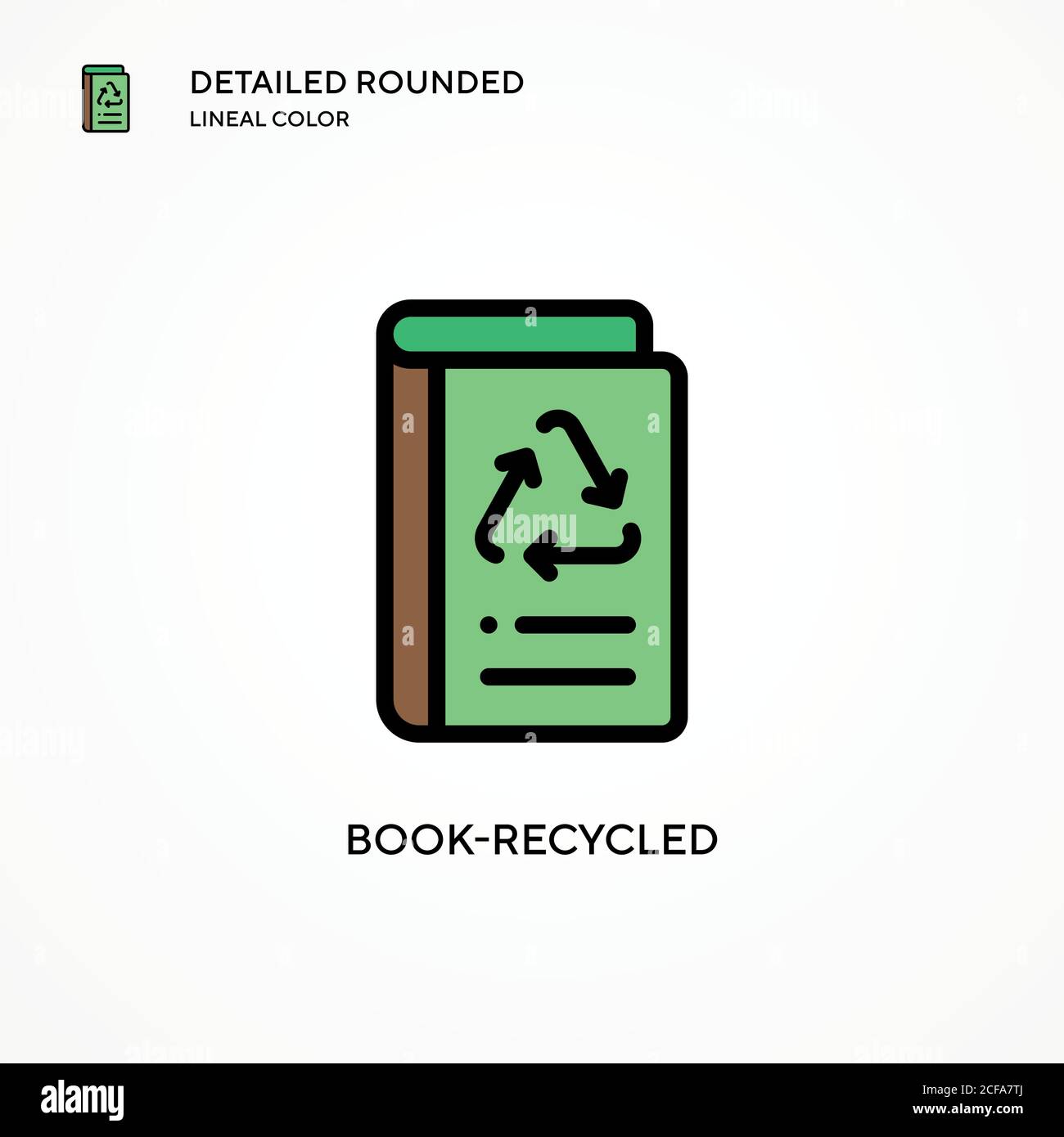 Book-recycled vector icon. Modern vector illustration concepts. Easy to ...